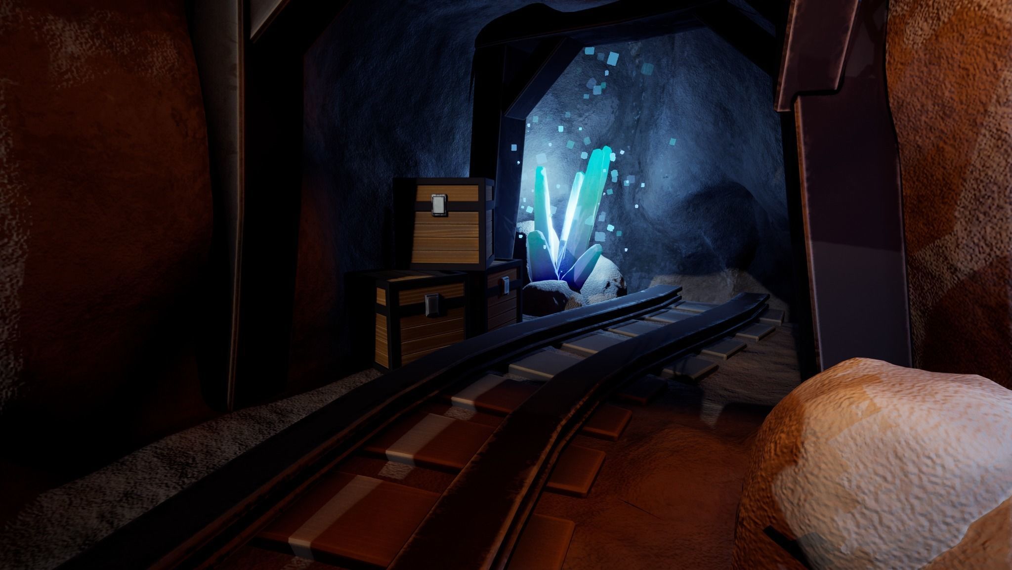 Blender 3 UE5 Minecraft Fan Art Mine Scene Environment Scene 3D model ...