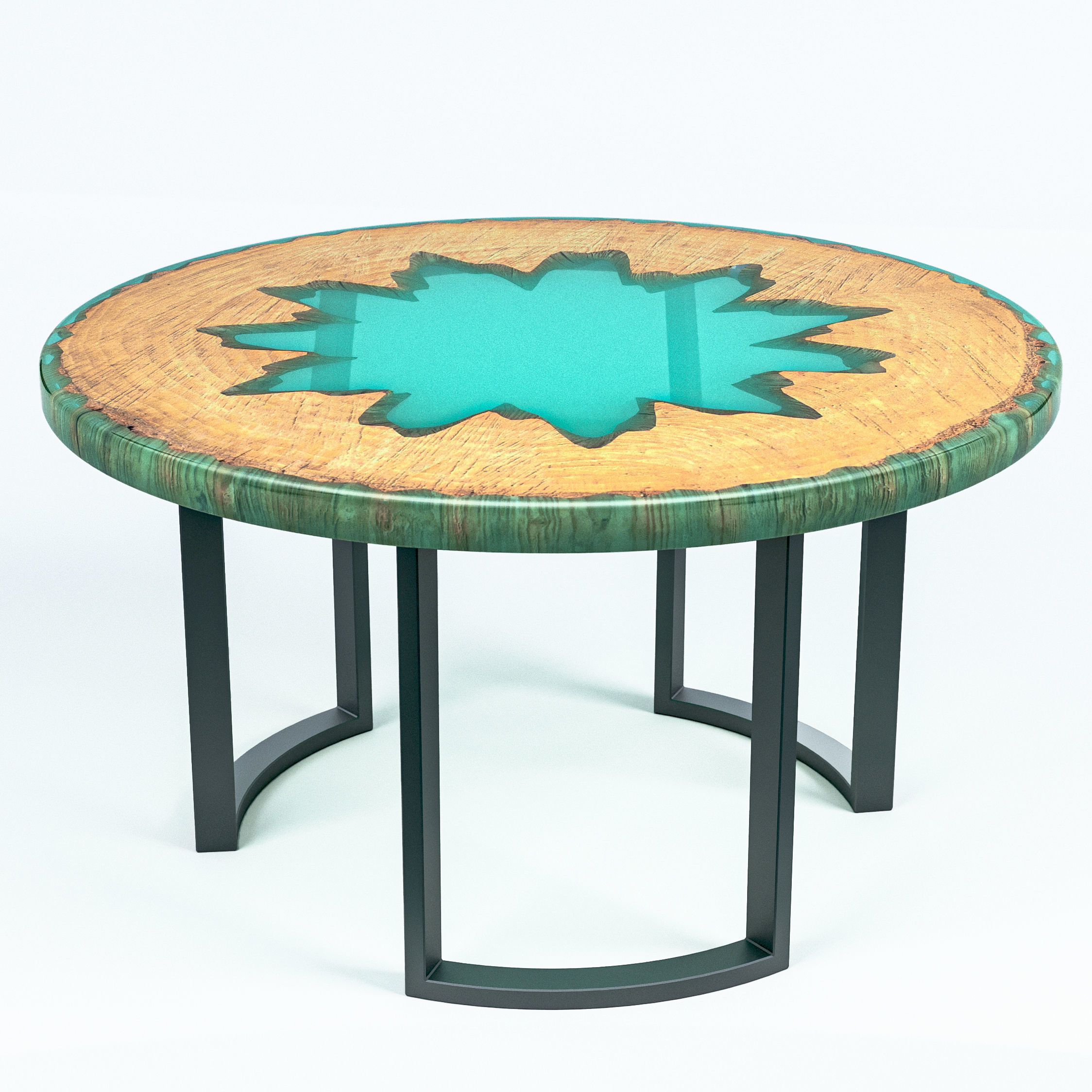 Epoksi Table 01 3D model | CGTrader