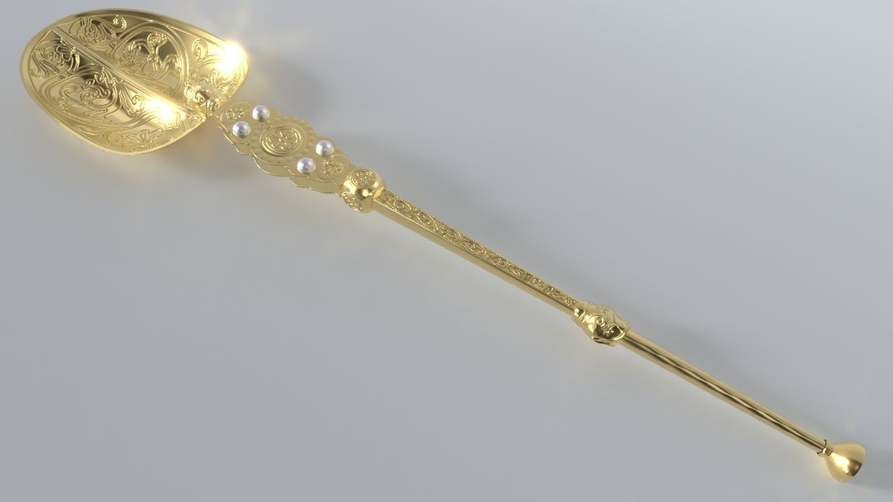 3D model Anointing Spoon British Crown Jewels VR / AR / low-poly | CGTrader
