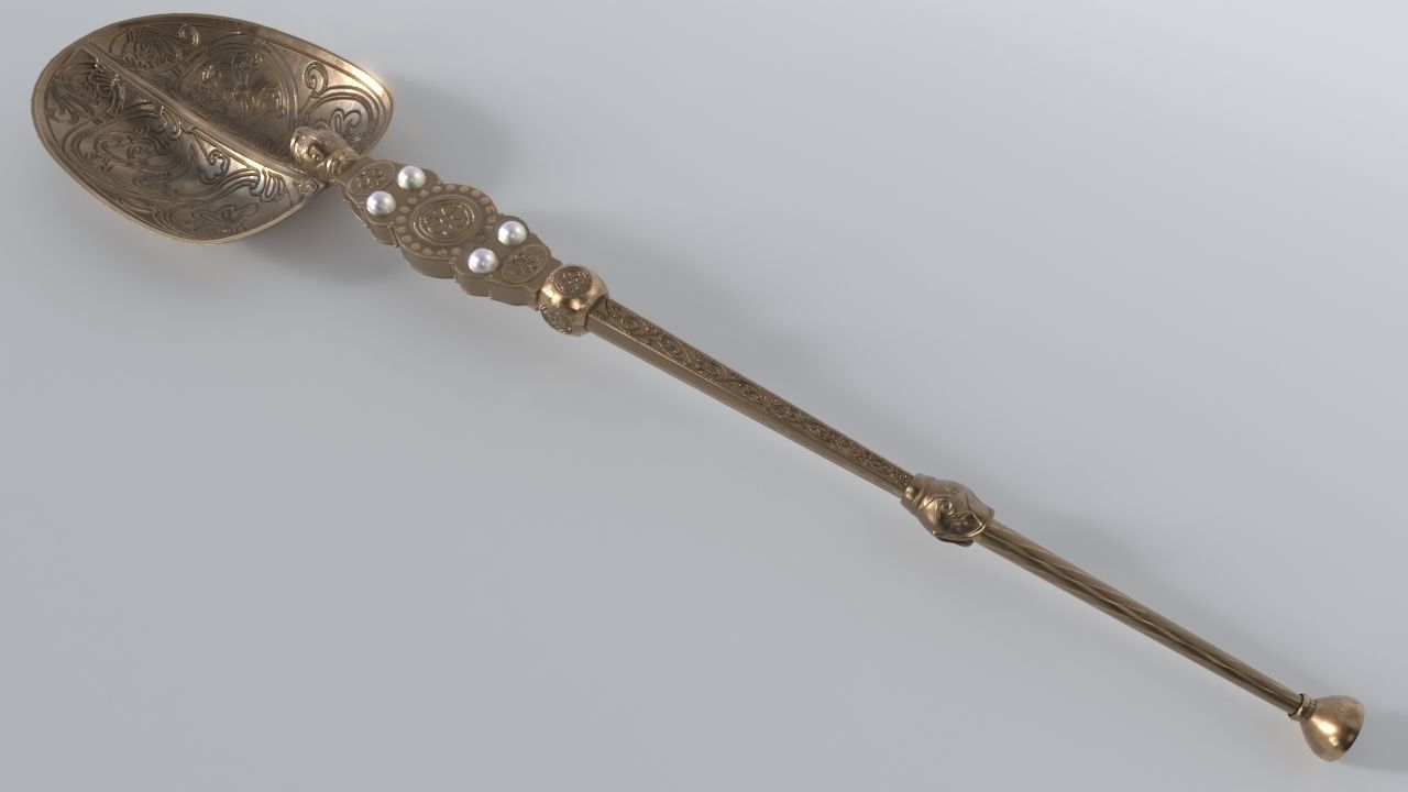 3D model Anointing Spoon British Crown Jewels VR / AR / low-poly | CGTrader