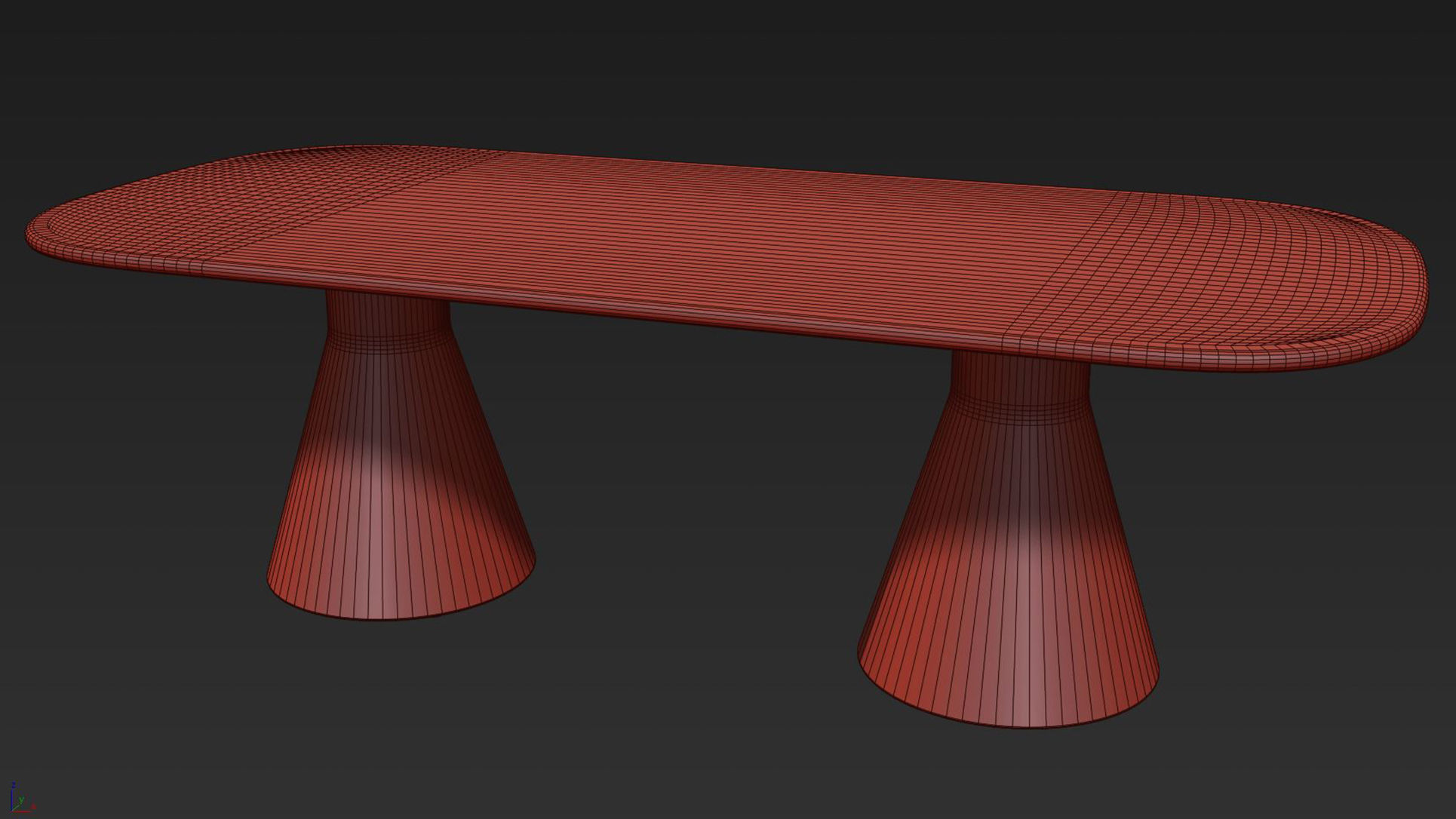HBF Torre Soft Rectangular Conference Table 3D model | CGTrader