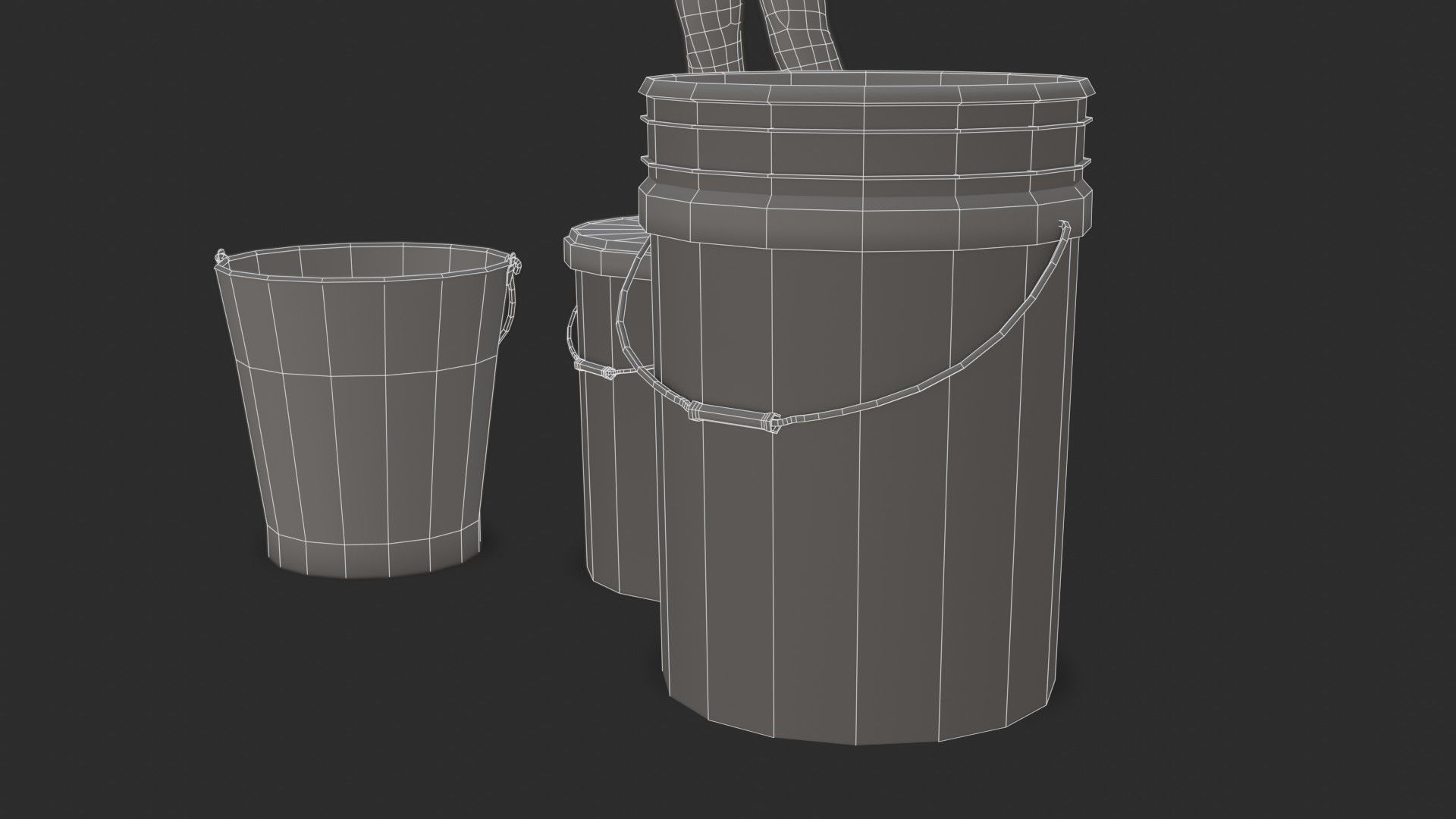 3D model Fishing Buckets VR / AR / low-poly | CGTrader