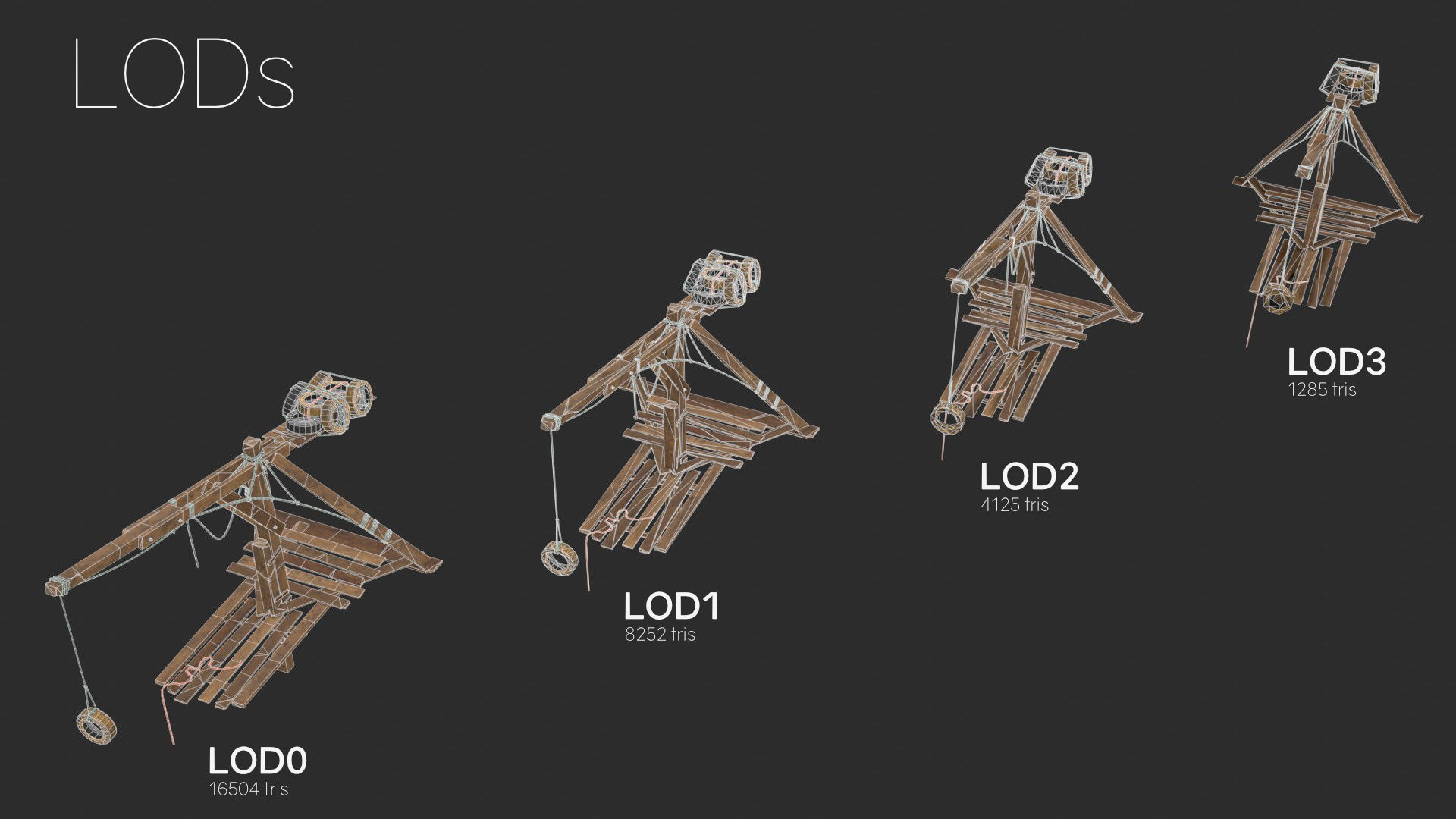 3D model Modular Wooden Jetty VR / AR / low-poly | CGTrader