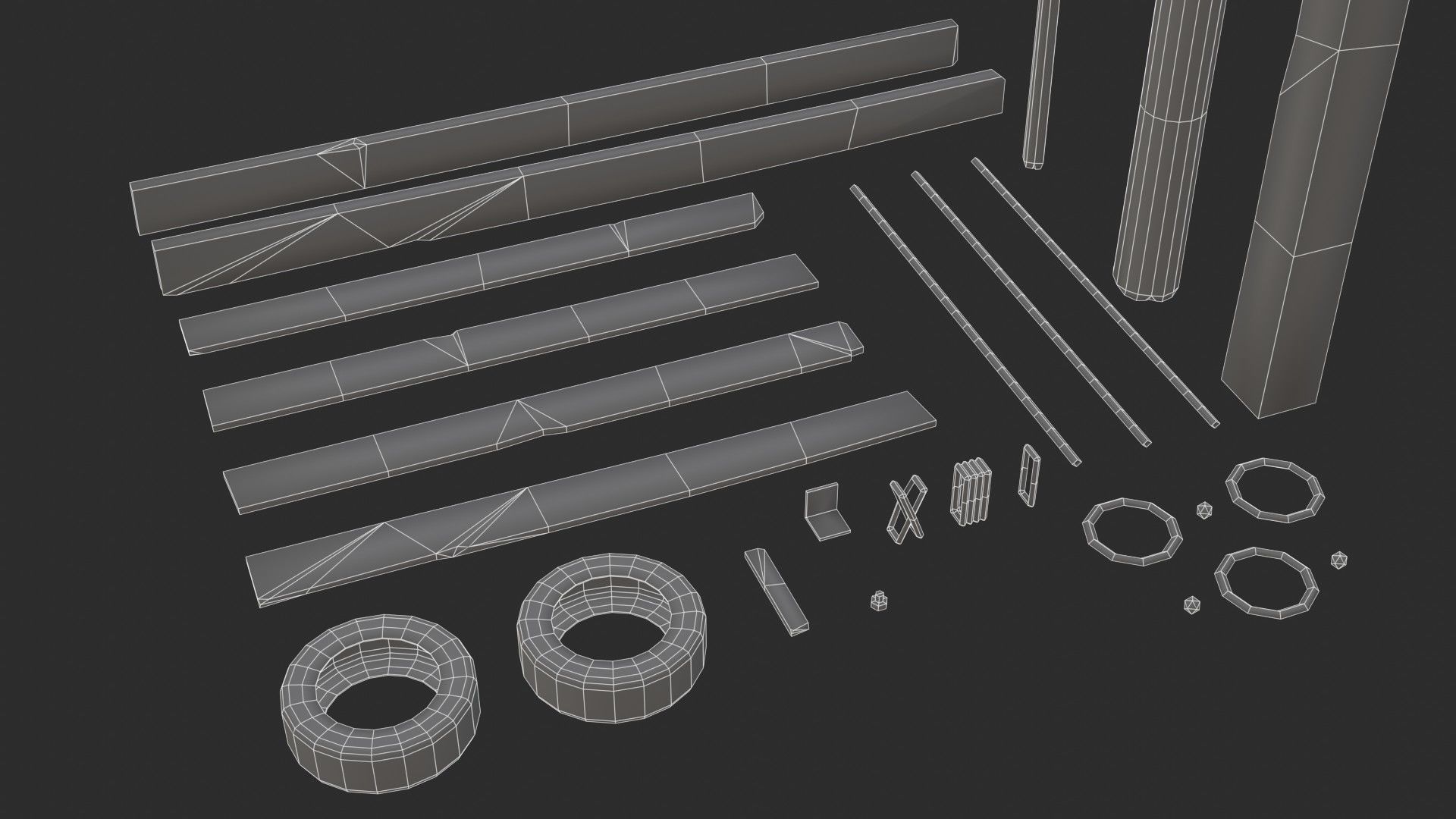 3D model Modular Wooden Jetty VR / AR / low-poly | CGTrader