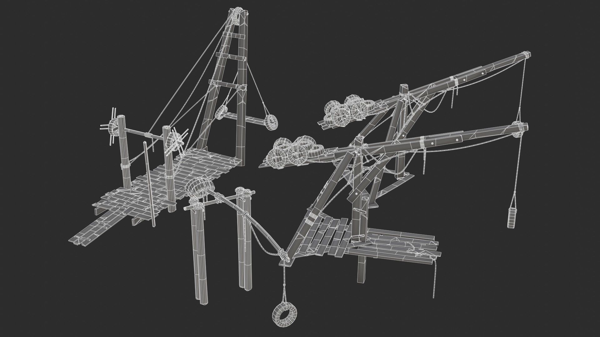 3D model Modular Wooden Jetty VR / AR / low-poly | CGTrader