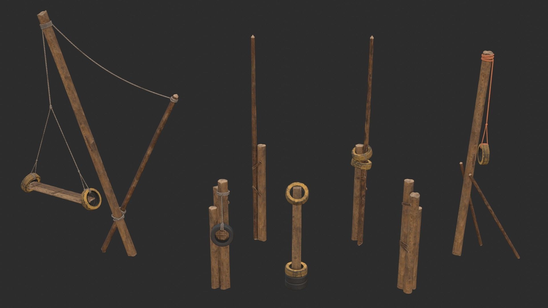 3D model Modular Wooden Jetty VR / AR / low-poly | CGTrader