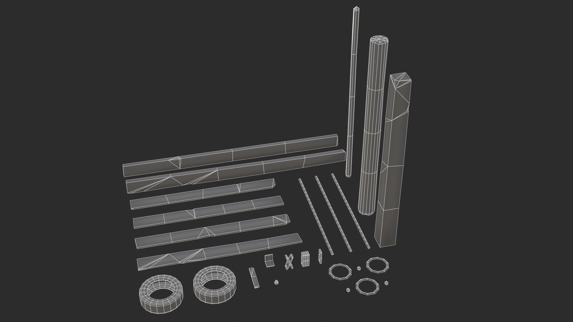 3D model Modular Wooden Jetty VR / AR / low-poly | CGTrader