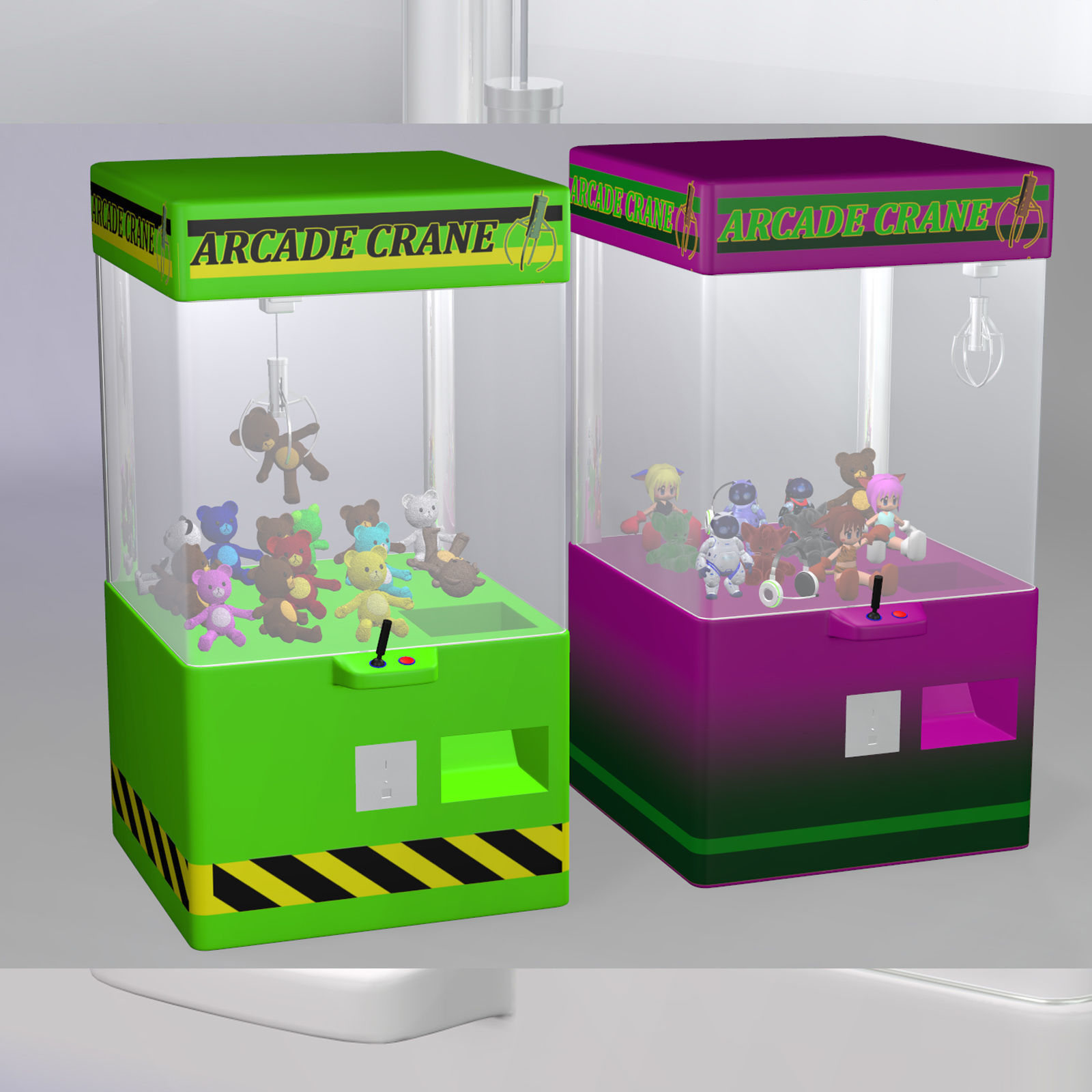 Arcade Crane Machine 3D model | CGTrader