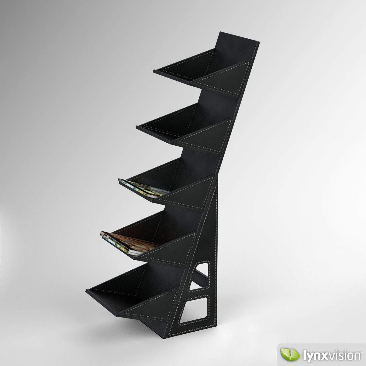 Leather CD DVD Tower 3D model | CGTrader
