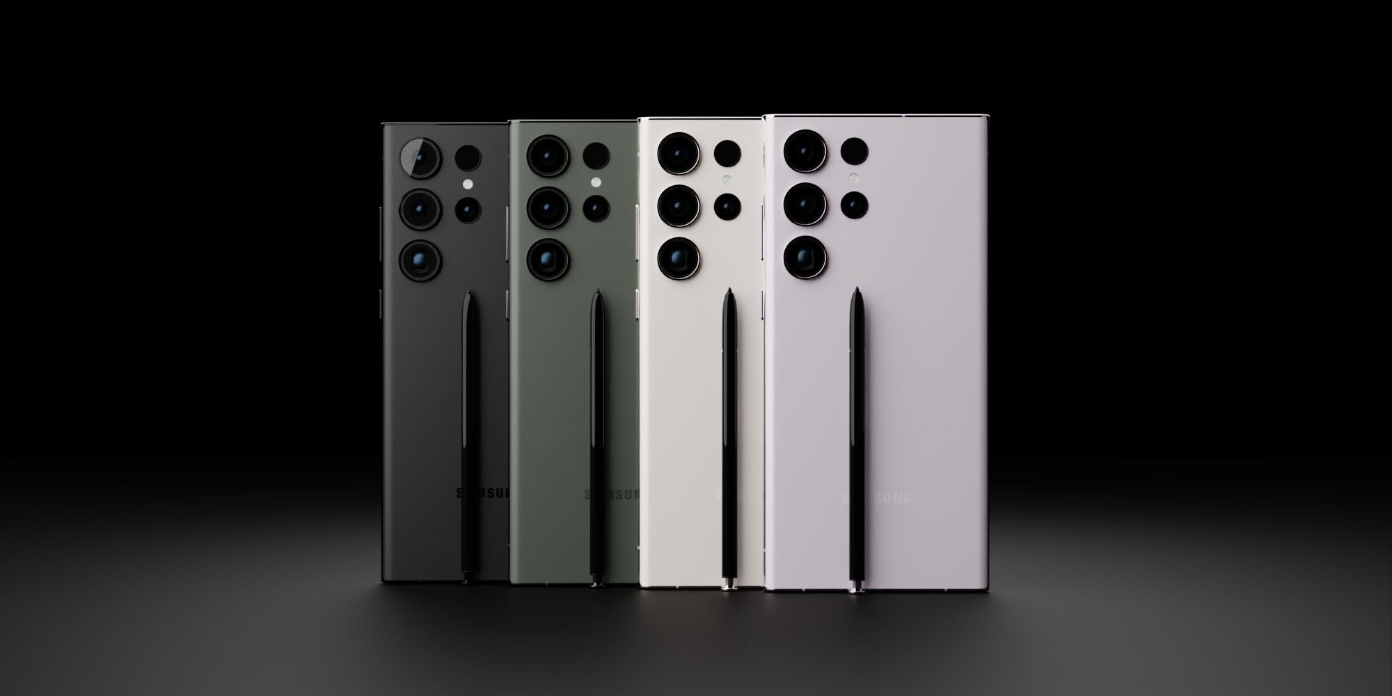 3D Model Collection Samsung Galaxy S23 All Models in Official Design VR ...