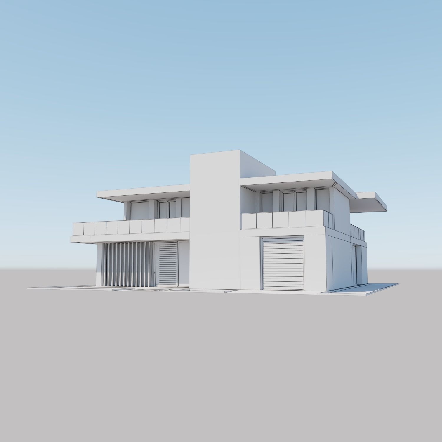 3D model Contemporary House 01 by THREEDEE INC VR / AR / low-poly | CGTrader