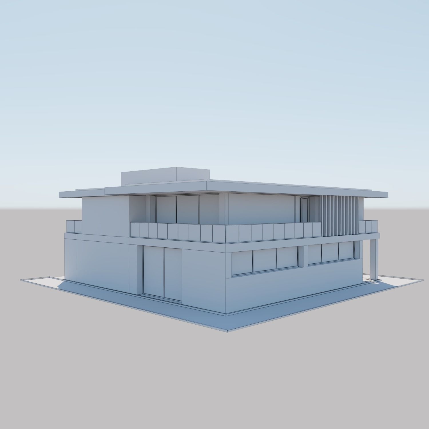 3D model Contemporary House 01 by THREEDEE INC VR / AR / low-poly ...