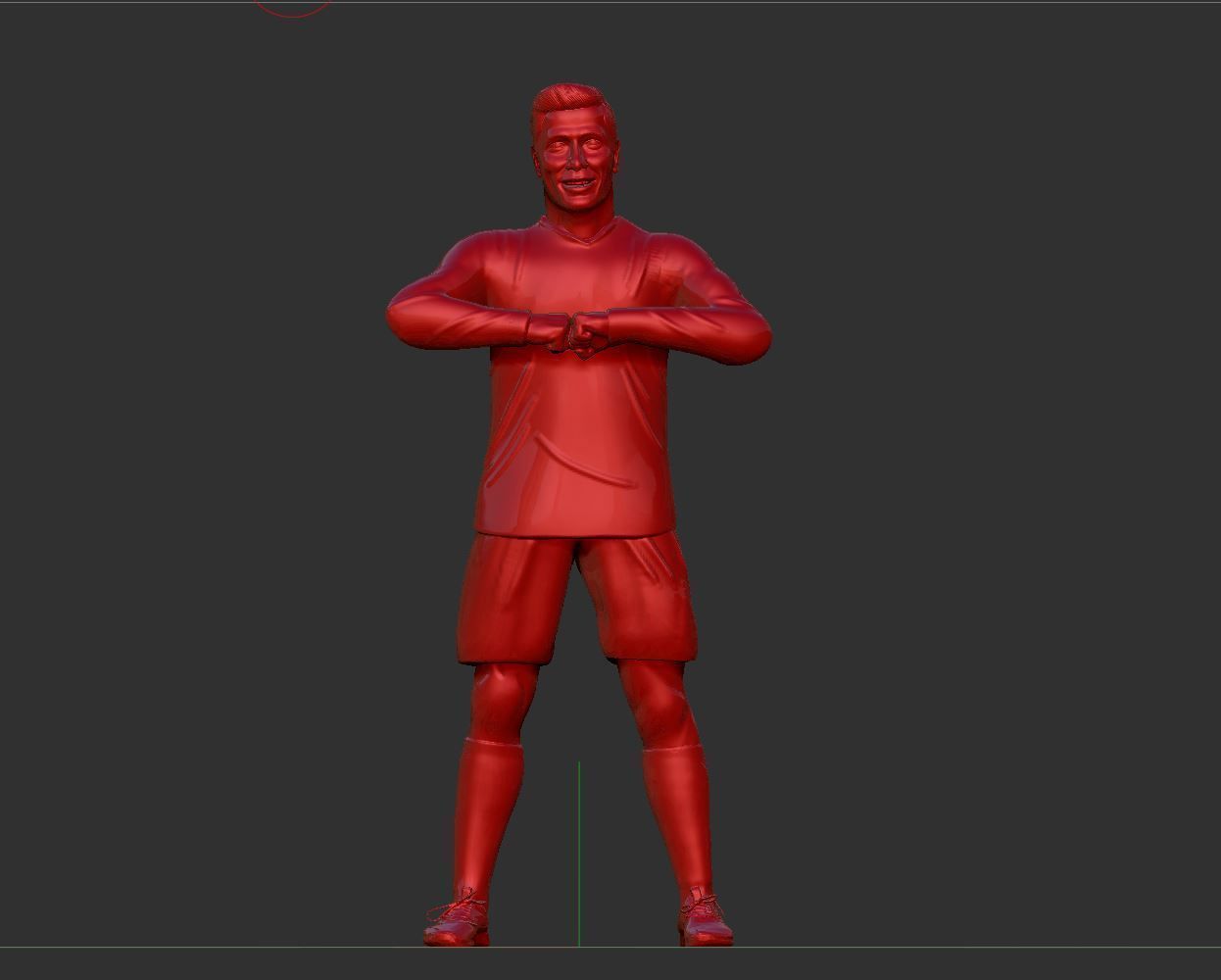 Robert Lewandowski 3D model 3D printable | CGTrader
