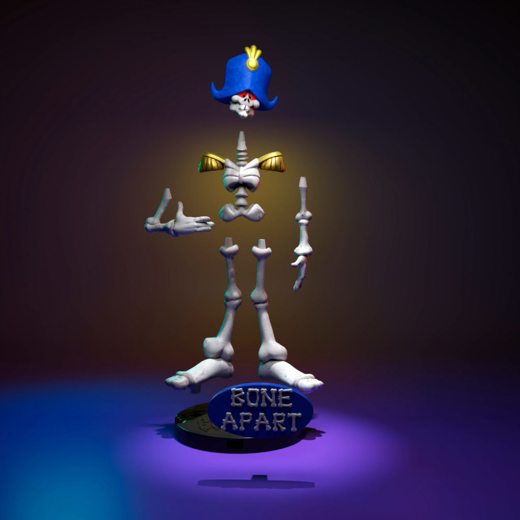 Bone Apart-The Groovie Goolies 3D model 3D printable | CGTrader