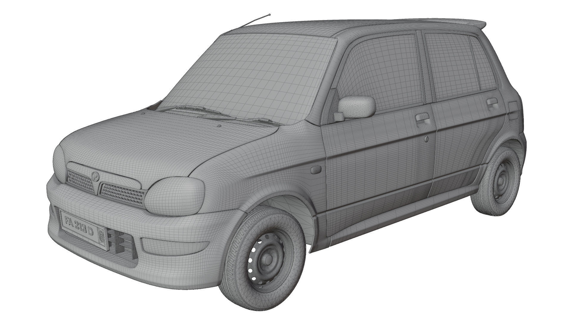 Perodua Kelisa 3D model | CGTrader
