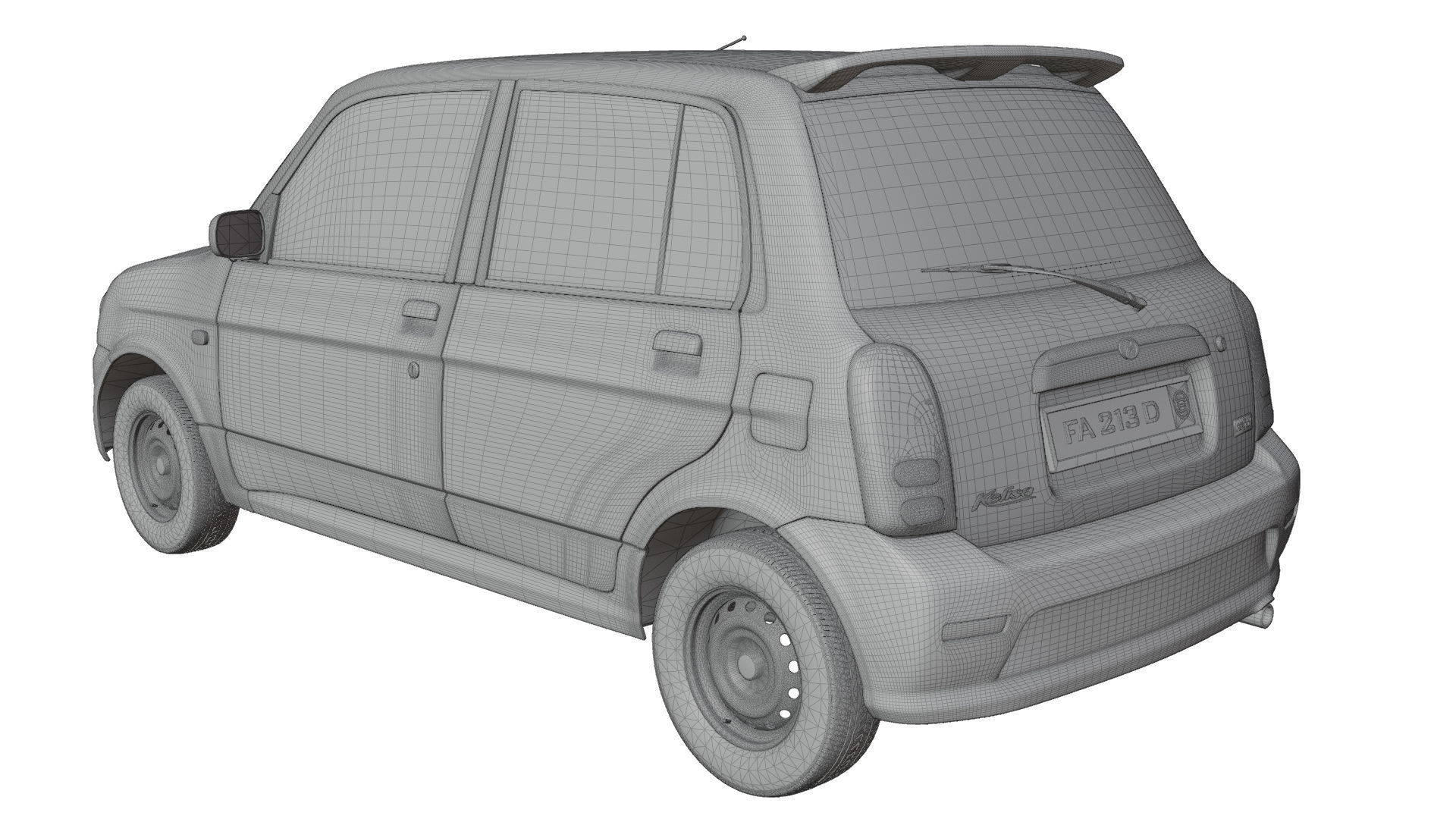 Perodua Kelisa 3D model | CGTrader