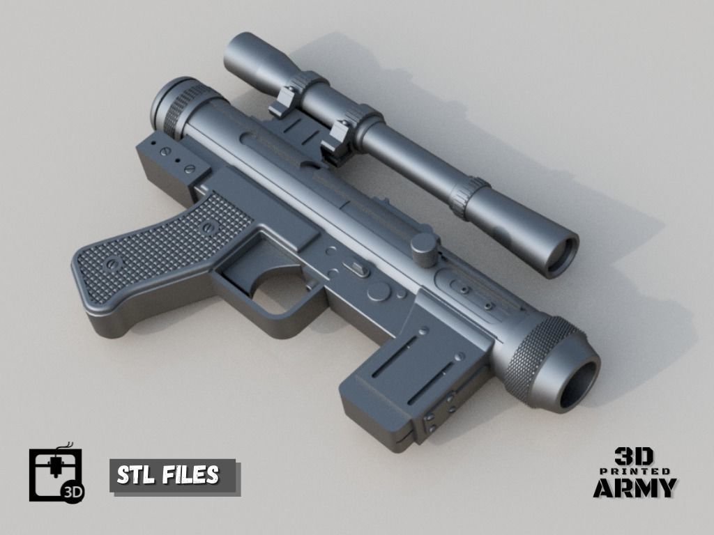 StarWars SE-14R death trooper Blaster for cosplay 3D model 3D printable ...