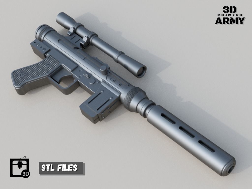 StarWars SE-14R death trooper Blaster for cosplay 3D model 3D printable ...