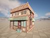 Pixel Art Coffee Shop Building 3D Game Ready Asset free VR / AR / low ...
