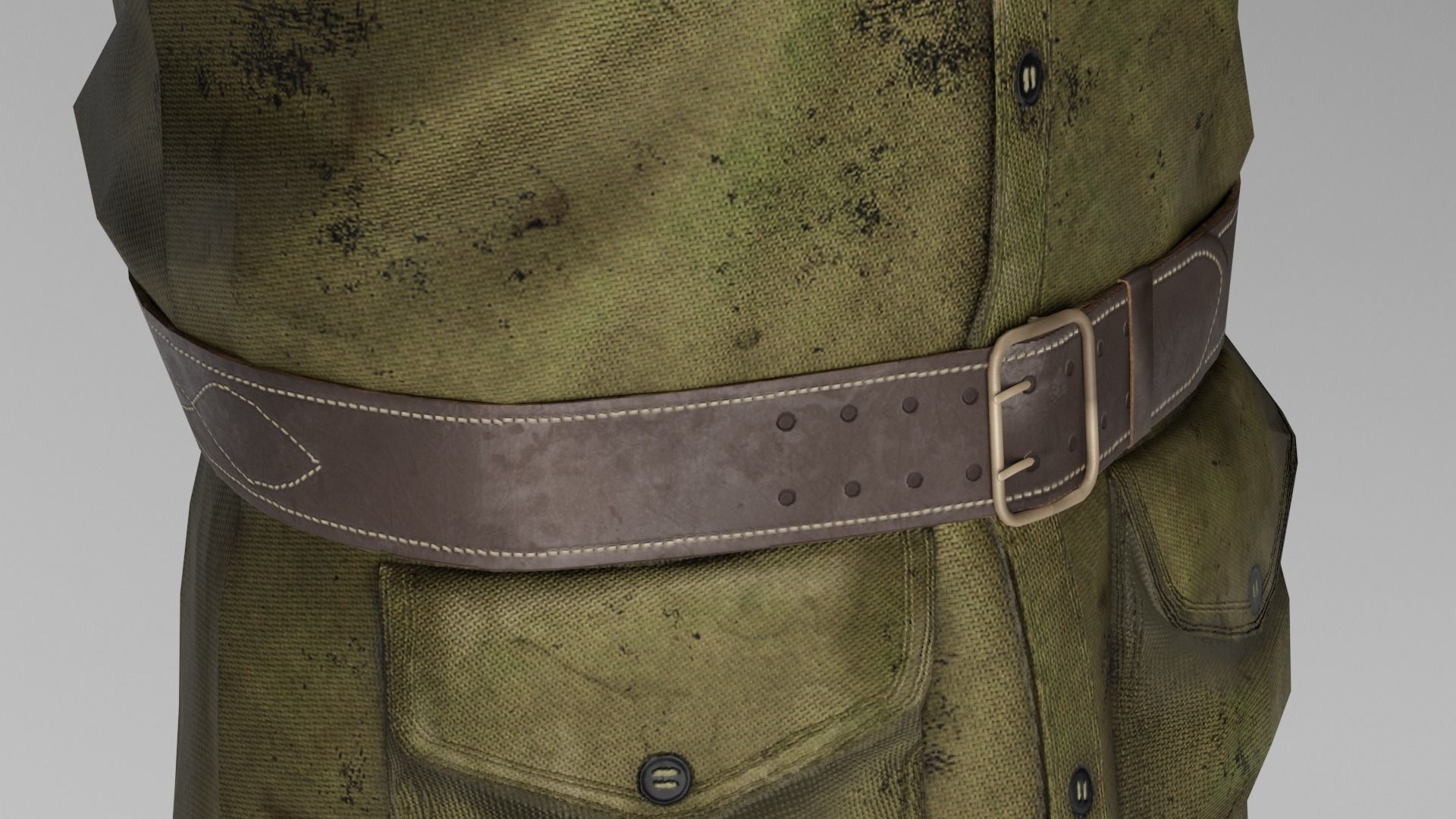 3D model Military belt VR / AR / low-poly | CGTrader