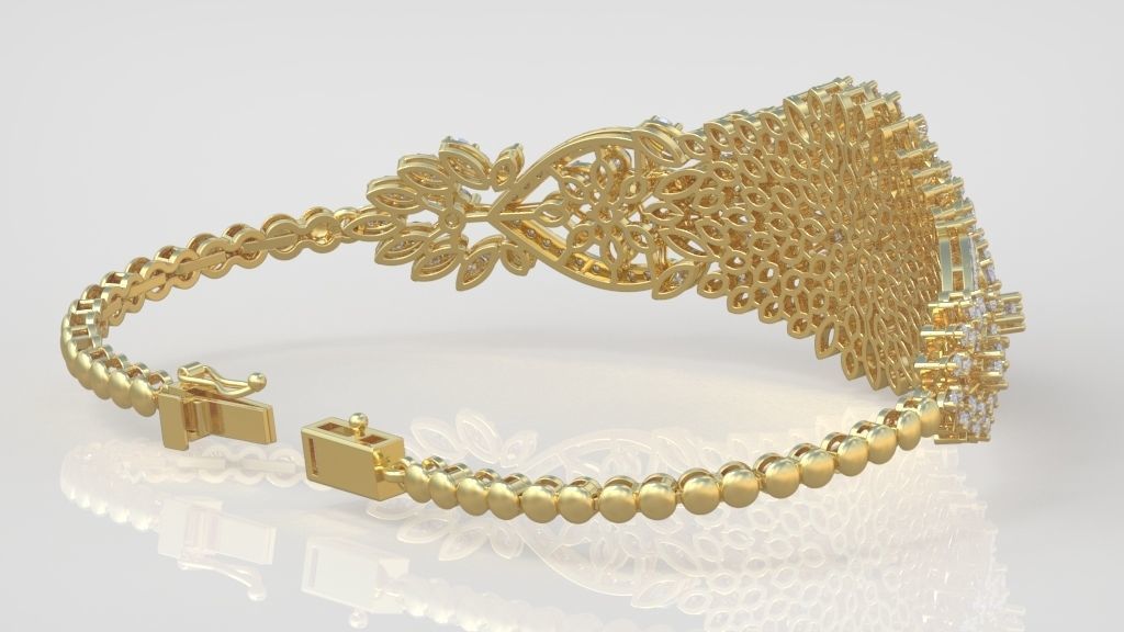 Exclusive Bracelet model 3D printable model 0052 3D model 3D printable | CGTrader