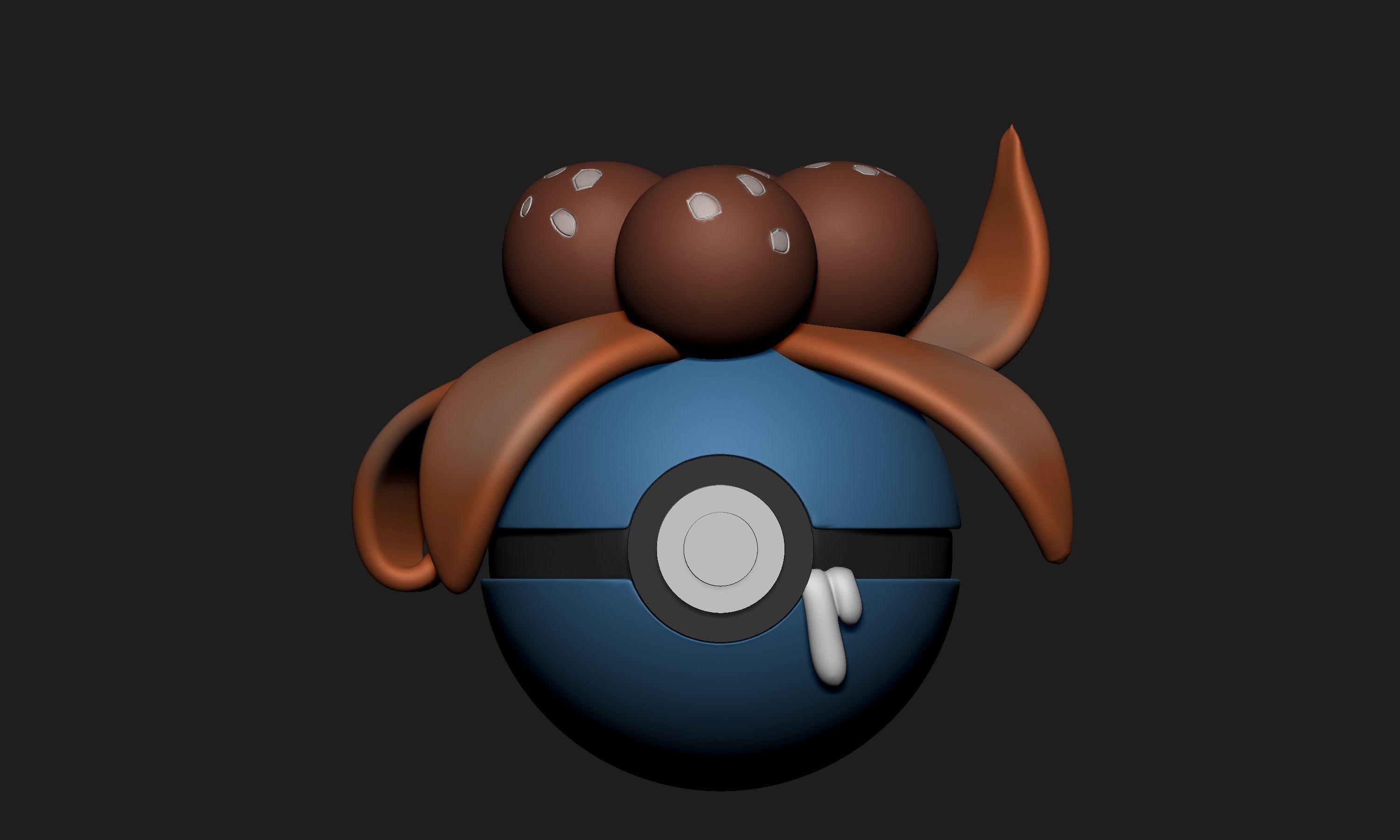 Pokemon Gloom Pokeball 3D model 3D printable | CGTrader