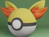 Pokemon Fennekin Pokeball 3D model 3D printable | CGTrader