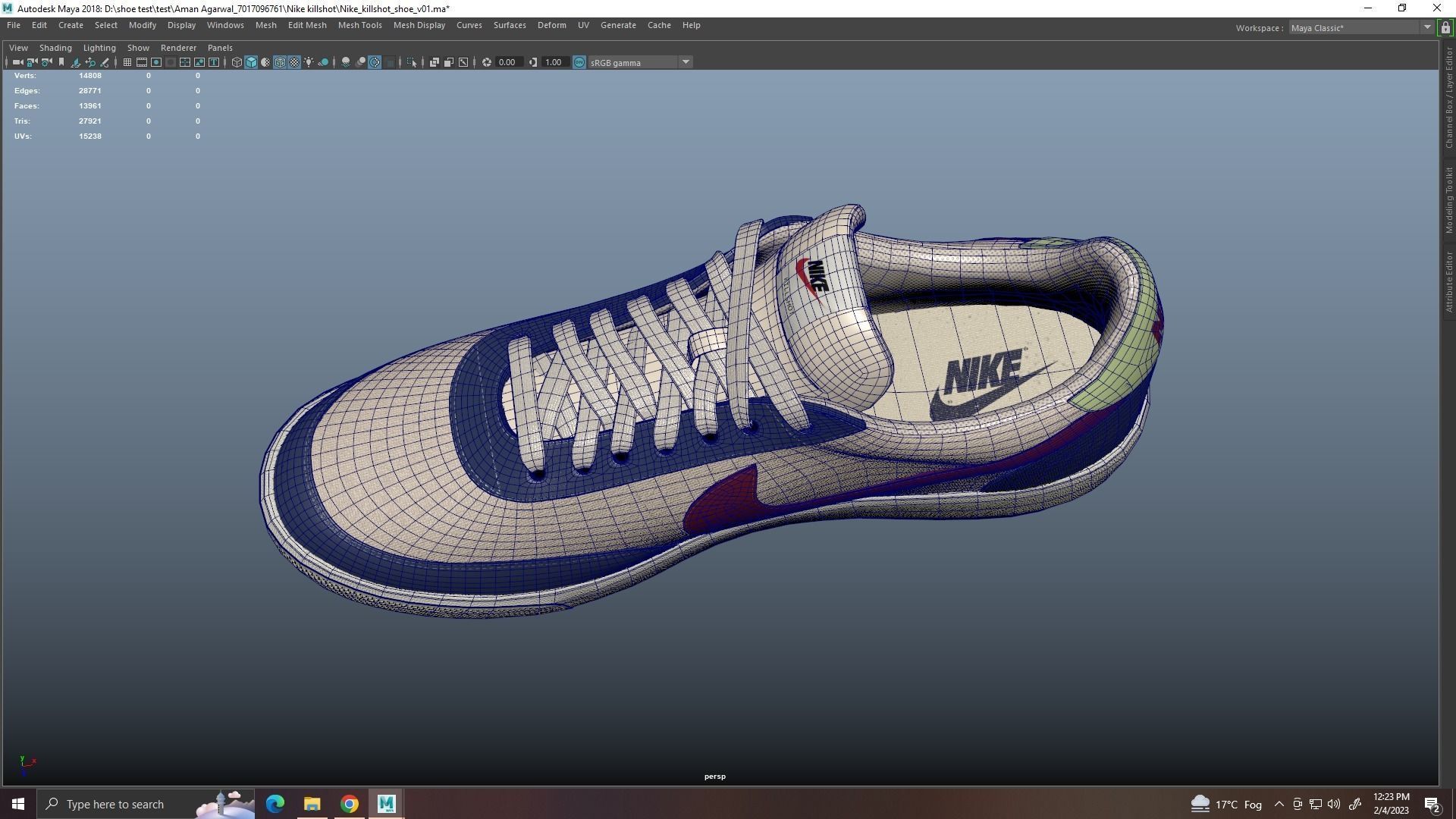 3D model Nike Killshot Low-poly 3D model VR / AR / low-poly | CGTrader