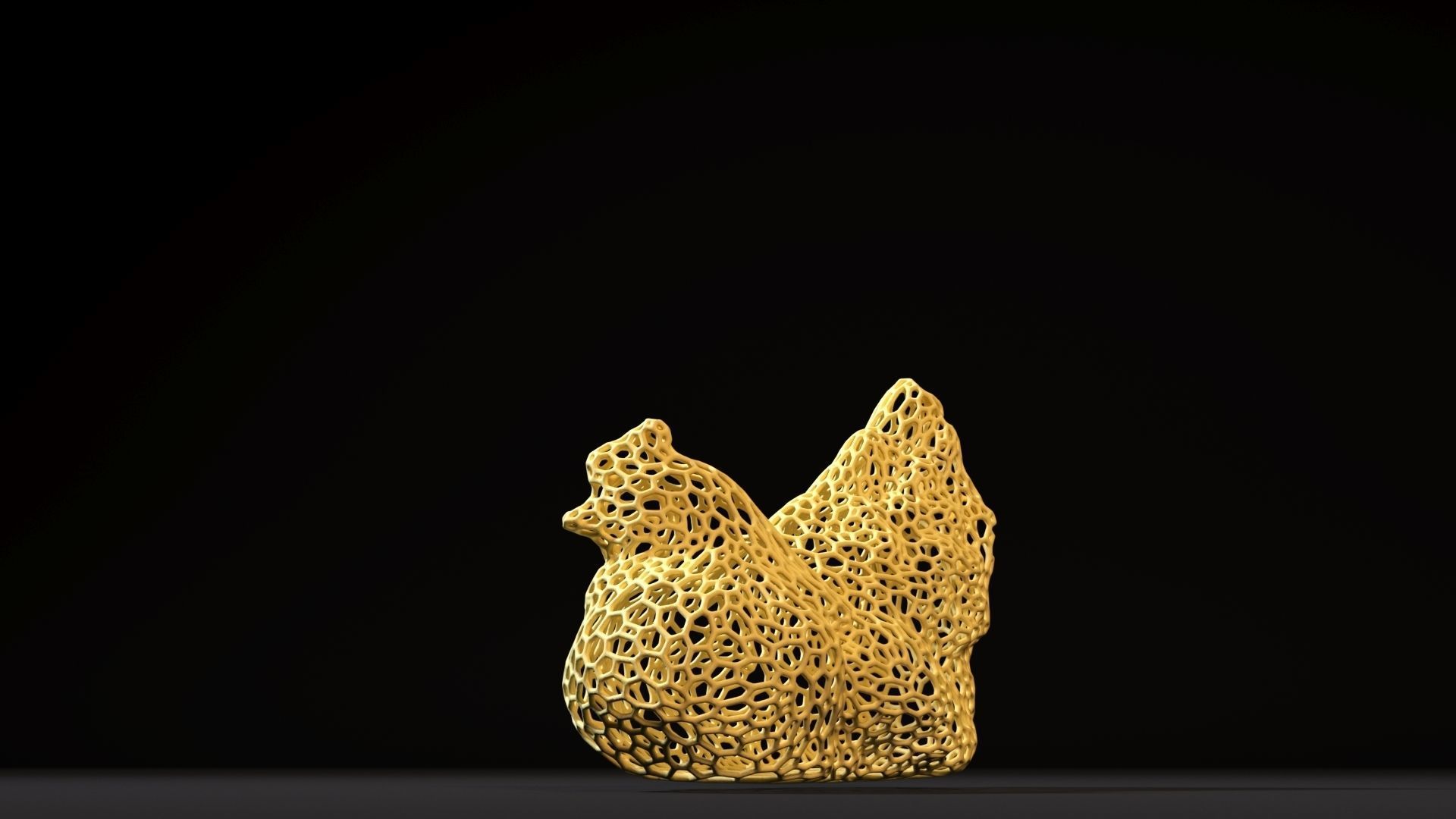 Chicken figure 3D model 3D printable | CGTrader