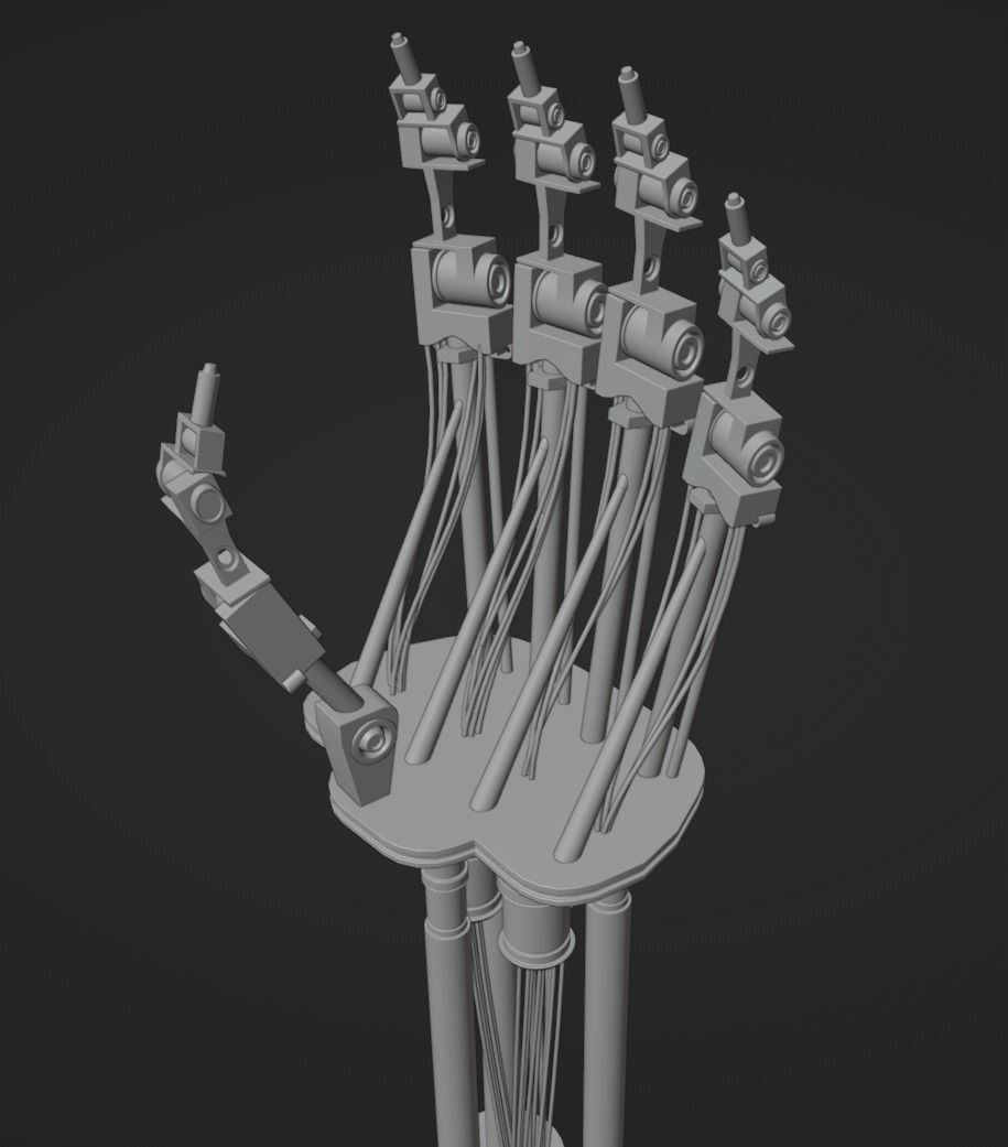 Mechanical High Poly Hand 3D model | CGTrader
