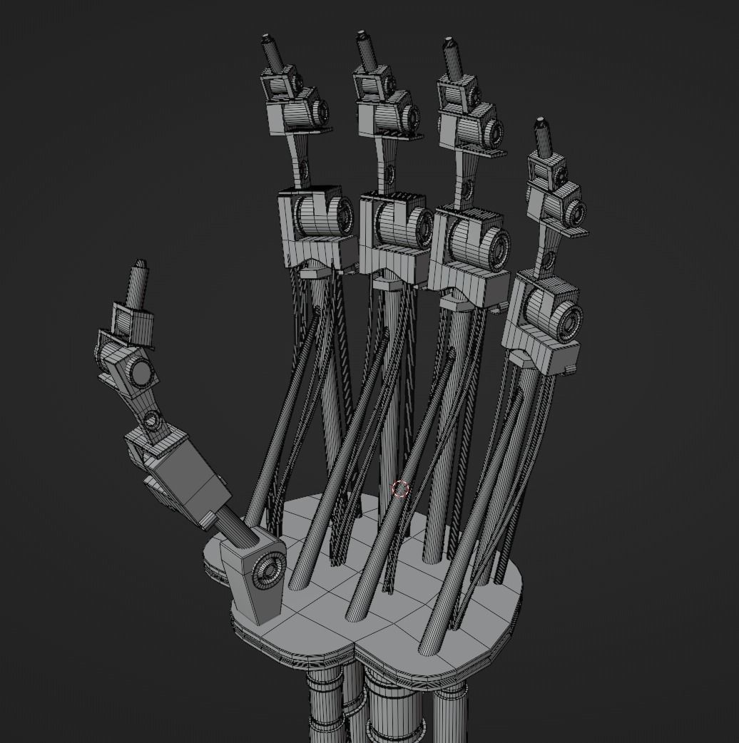 Mechanical High Poly Hand 3D model | CGTrader