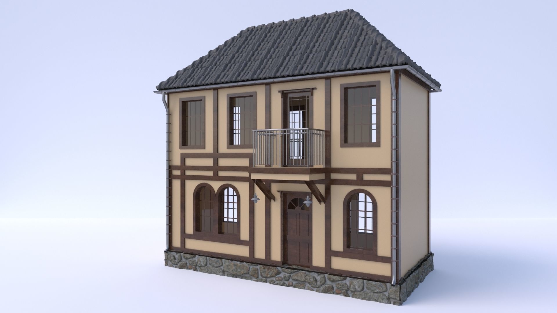 3D model GERMANY BUILDING VR / AR / low-poly | CGTrader