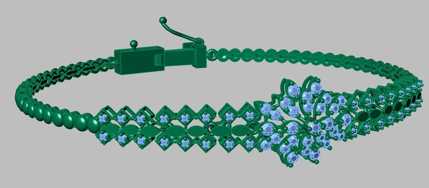 Exclusive Bracelet model 3D printable model 0060 3D model 3D printable | CGTrader