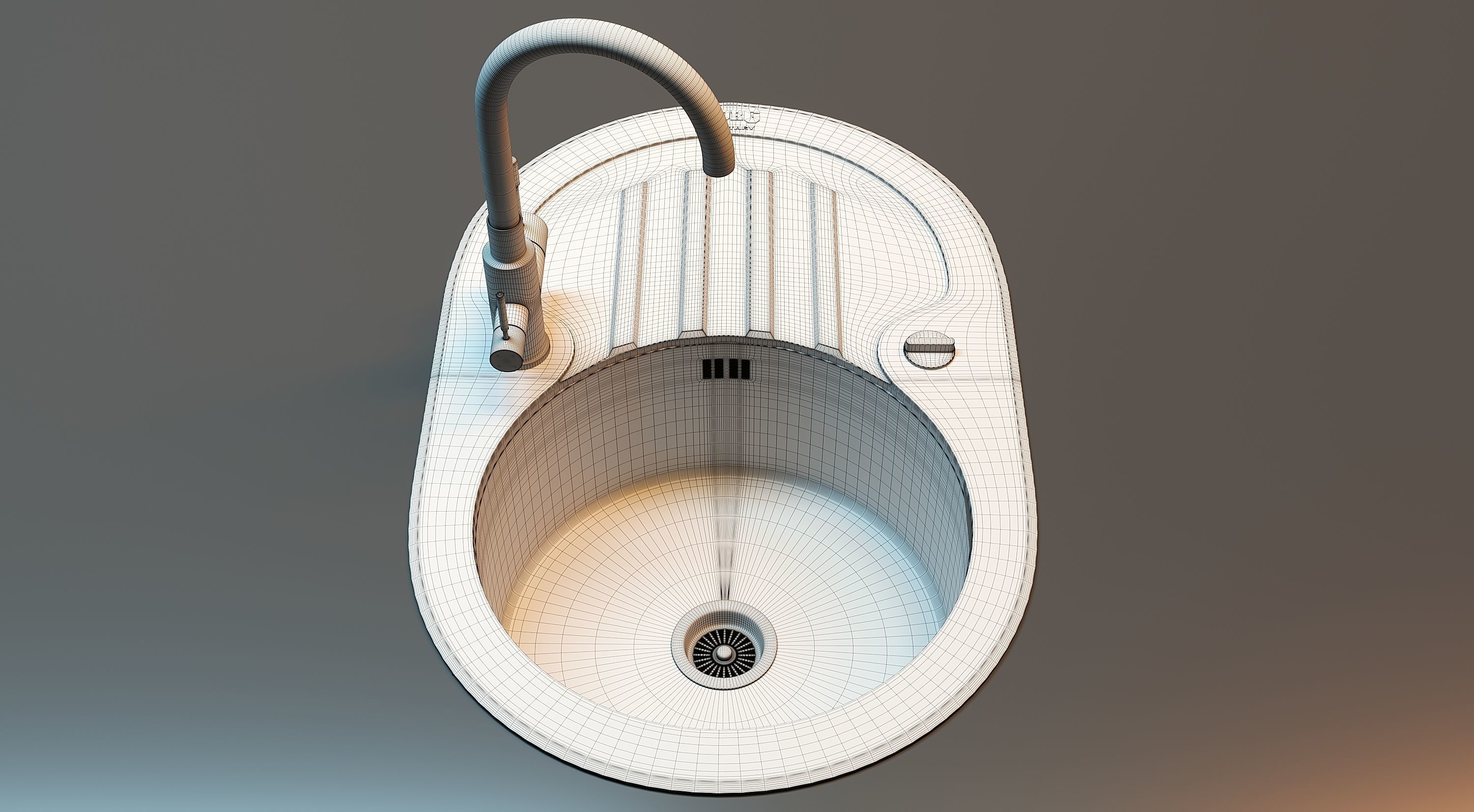 Kitchen sink 3D model | CGTrader