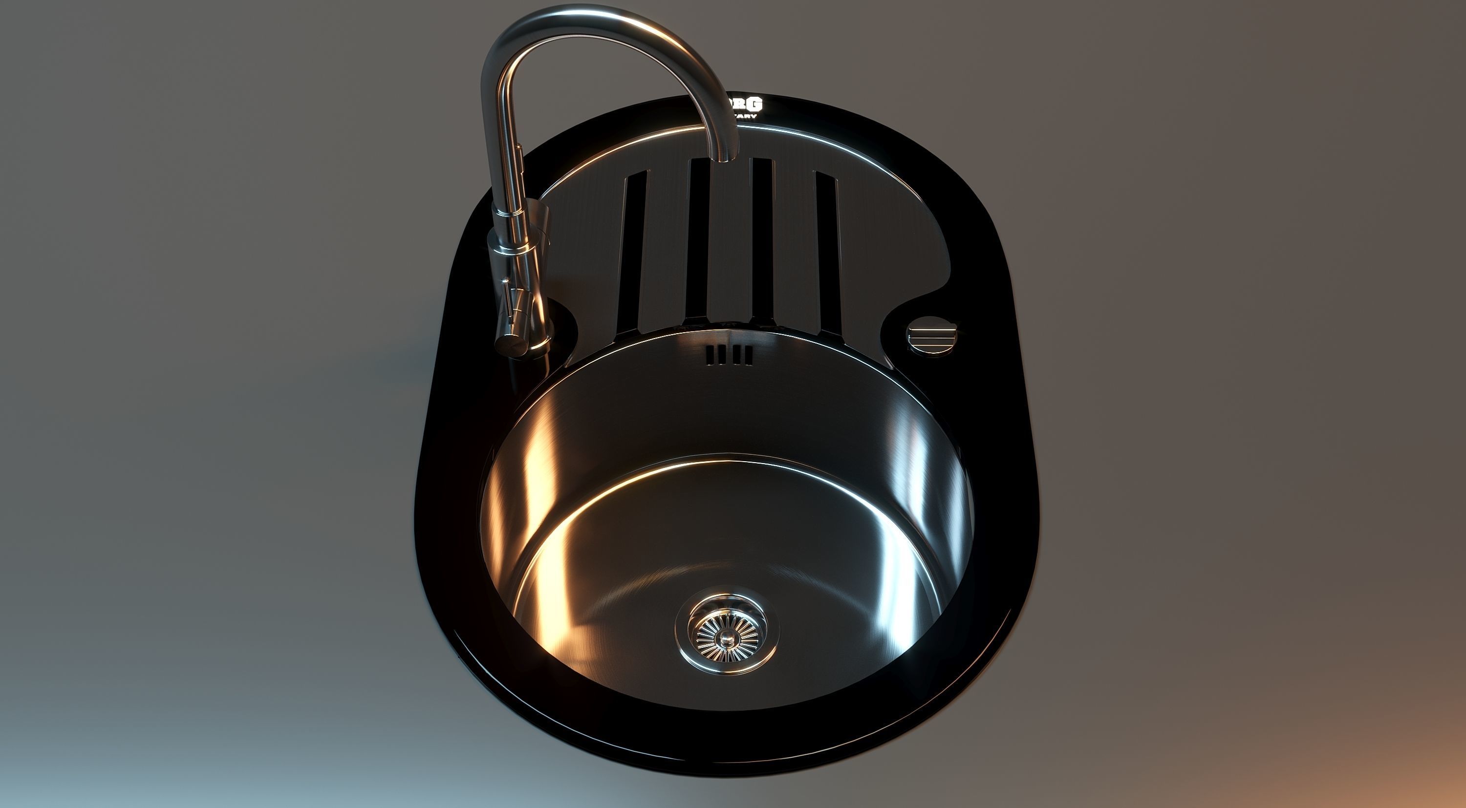 Kitchen sink 3D model | CGTrader
