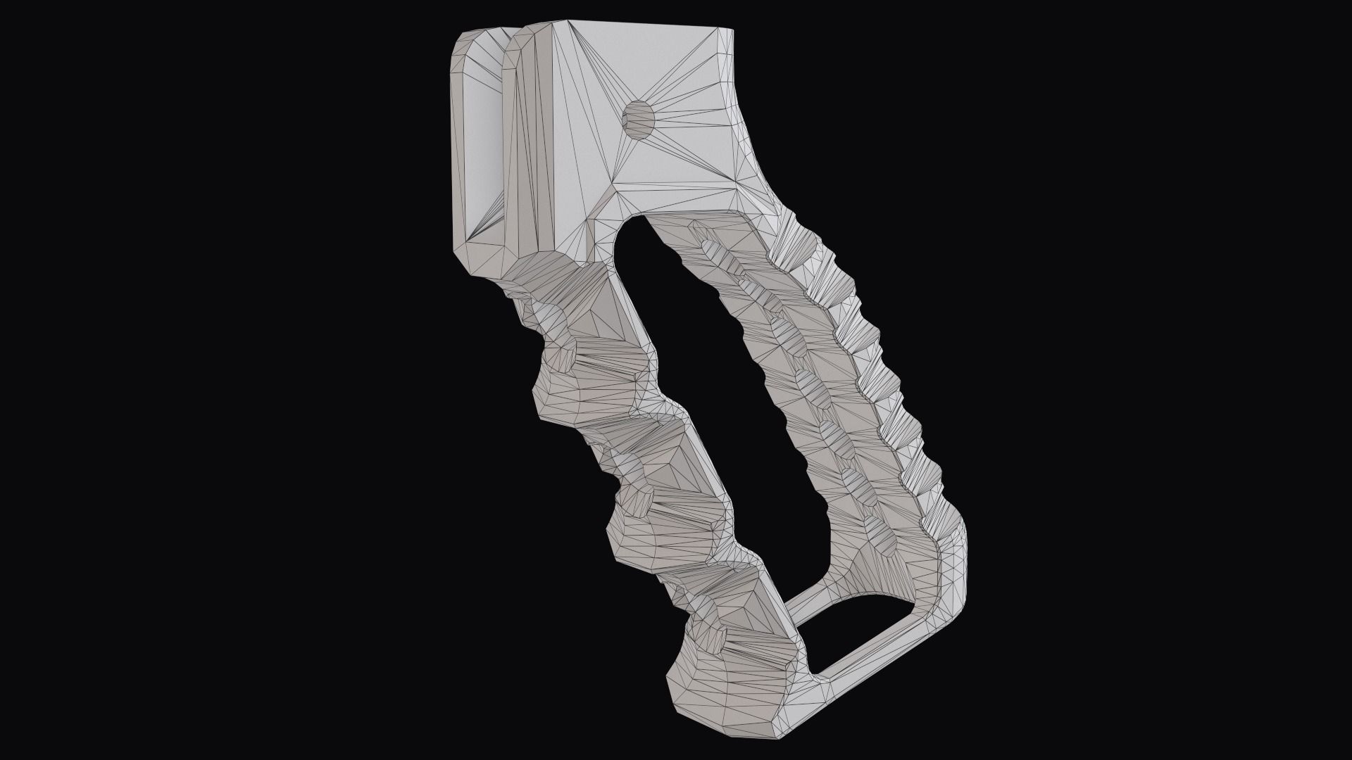 3D model AR-15 pistol grip F1 Skeletonized Style VR / AR / low-poly ...