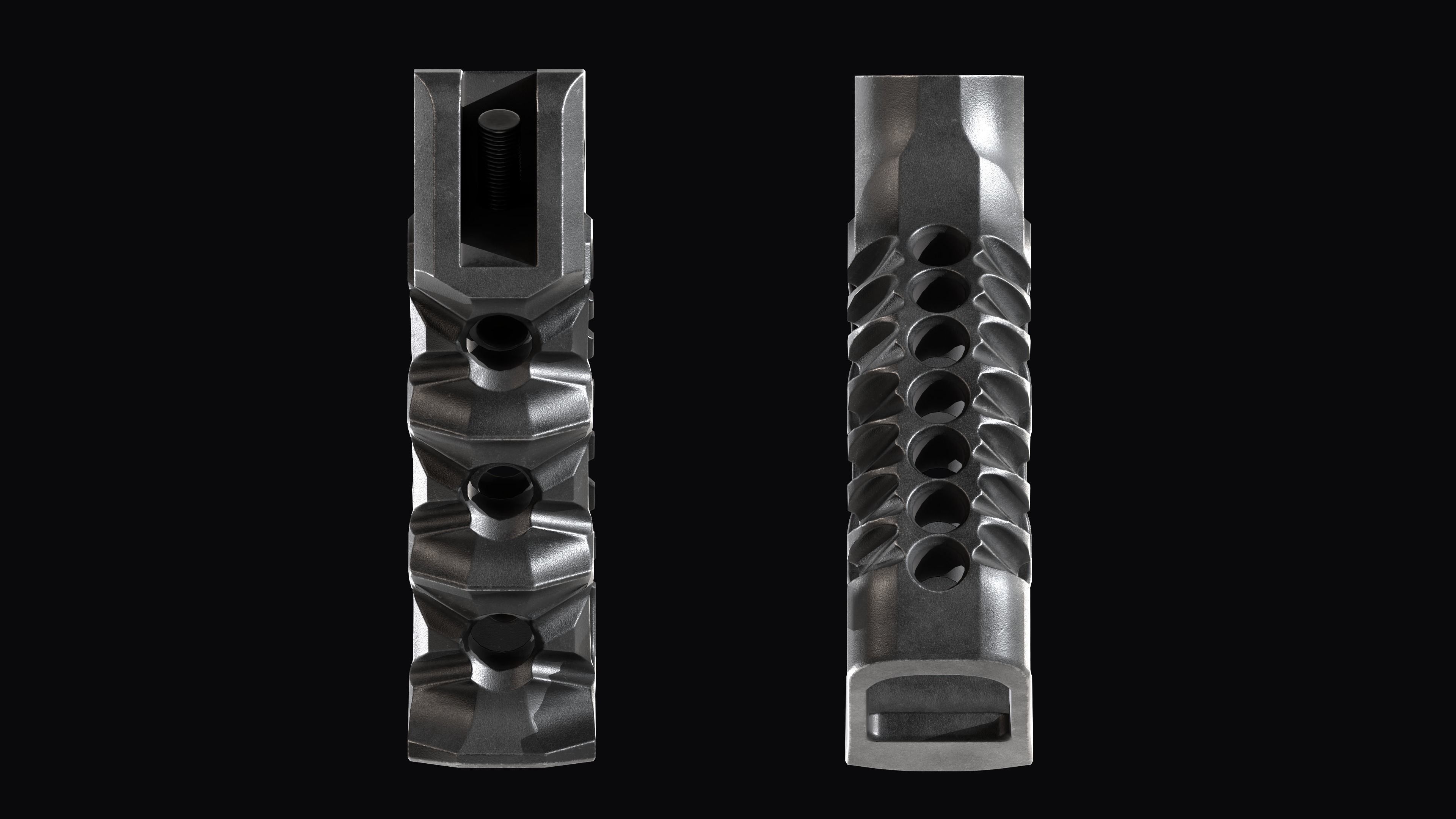 3D model AR-15 pistol grip F1 Skeletonized Style VR / AR / low-poly ...