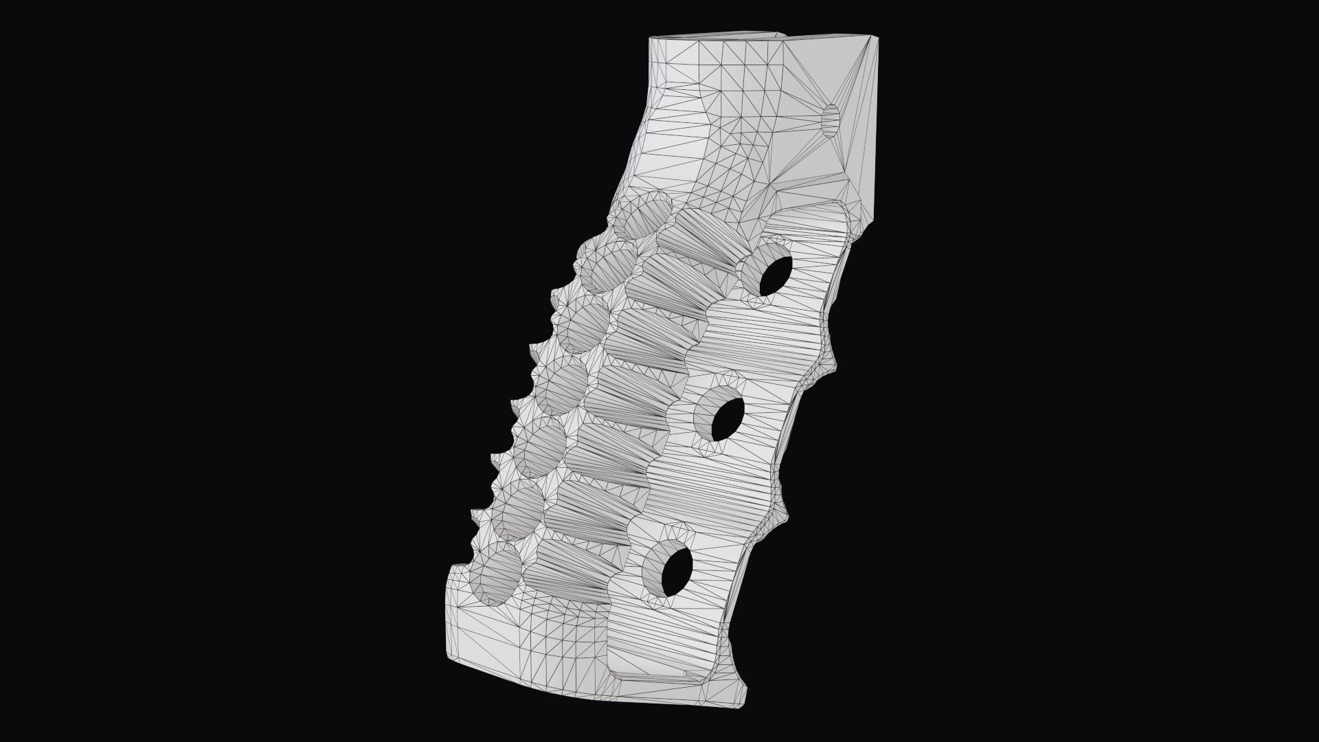 3D model AR-15 pistol grip F1 Skeletonized Style VR / AR / low-poly ...