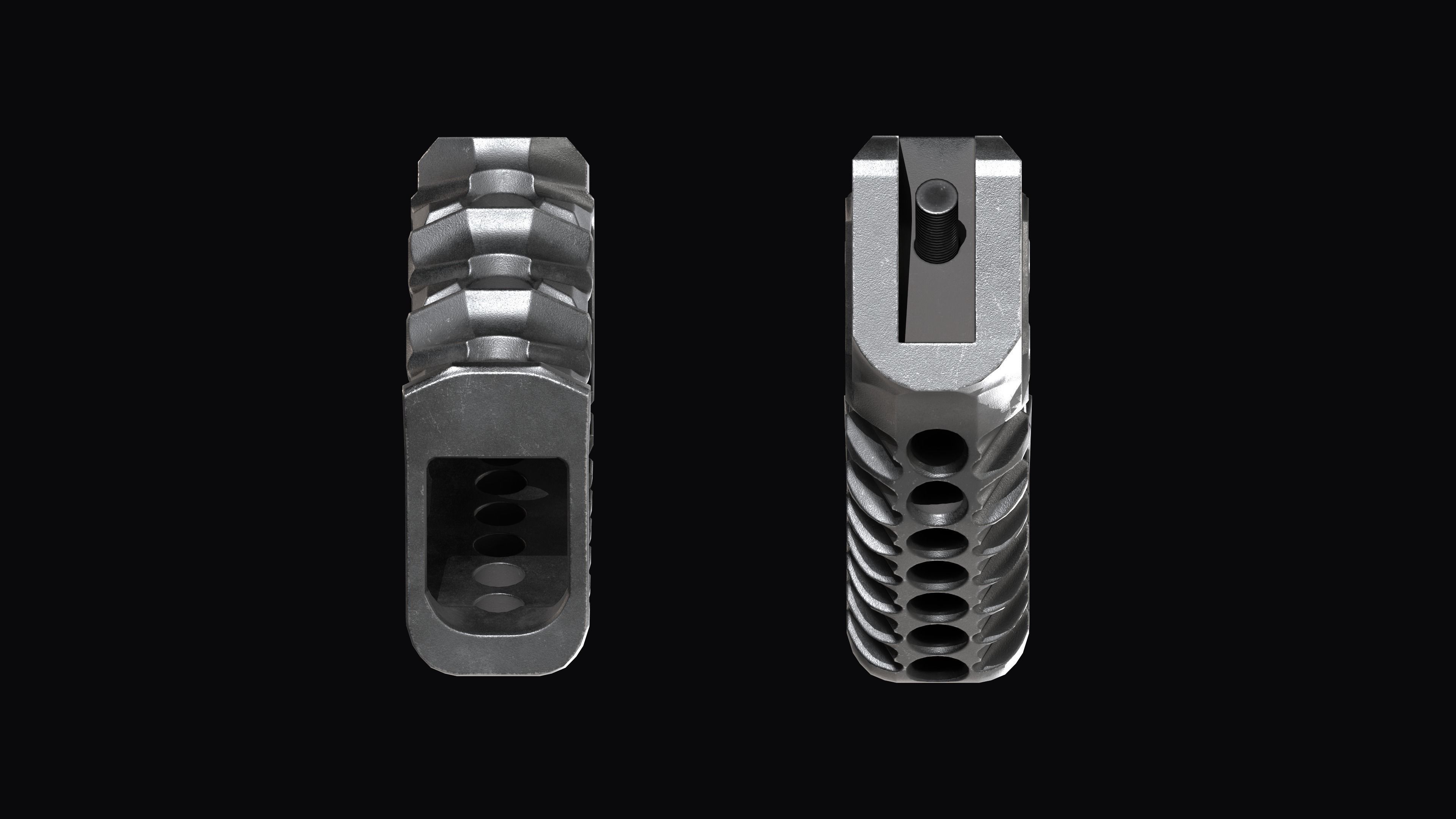 3D model AR-15 pistol grip F1 Skeletonized Style VR / AR / low-poly ...