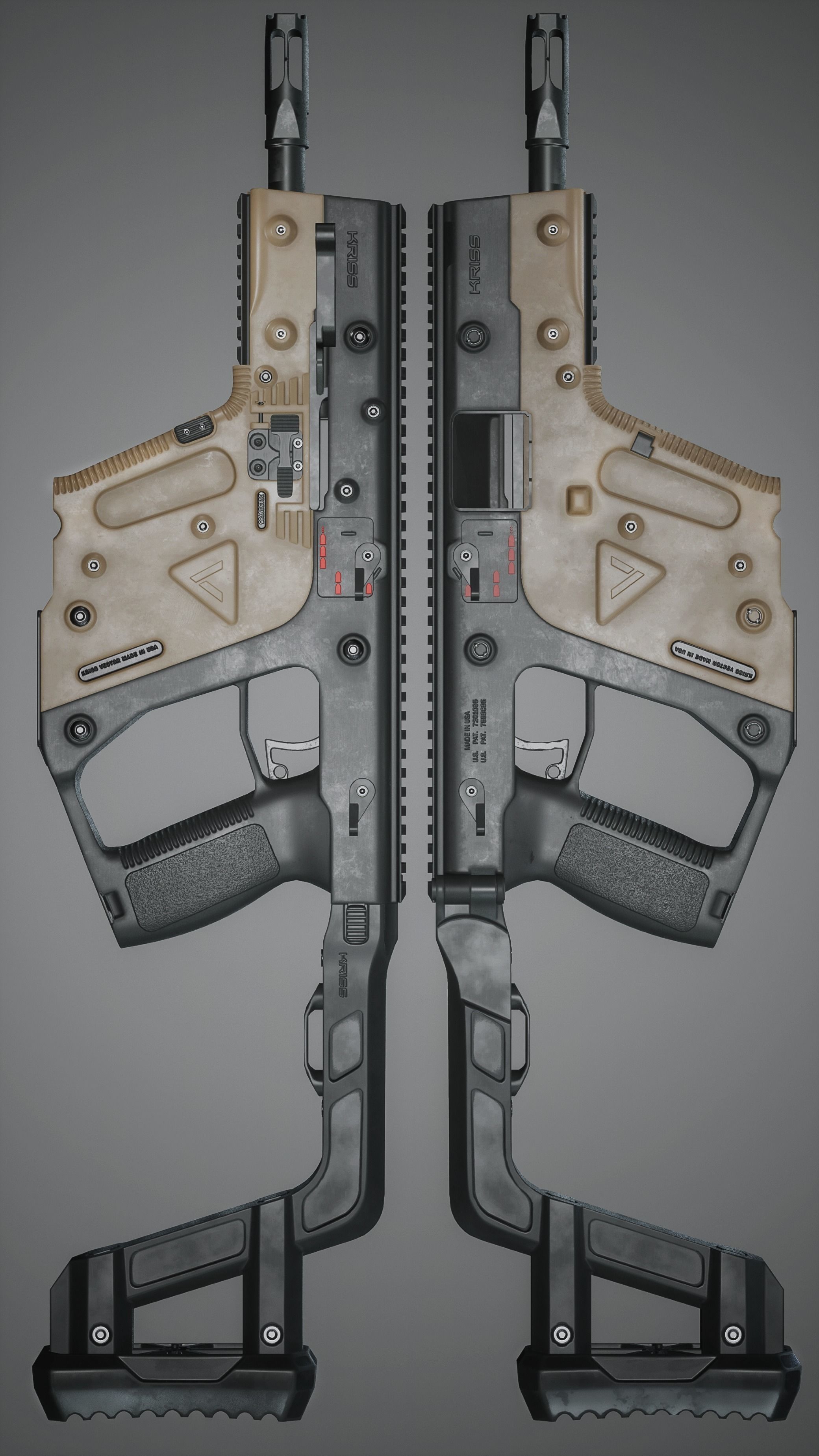 3D model Kriss Vector VR / AR / low-poly | CGTrader