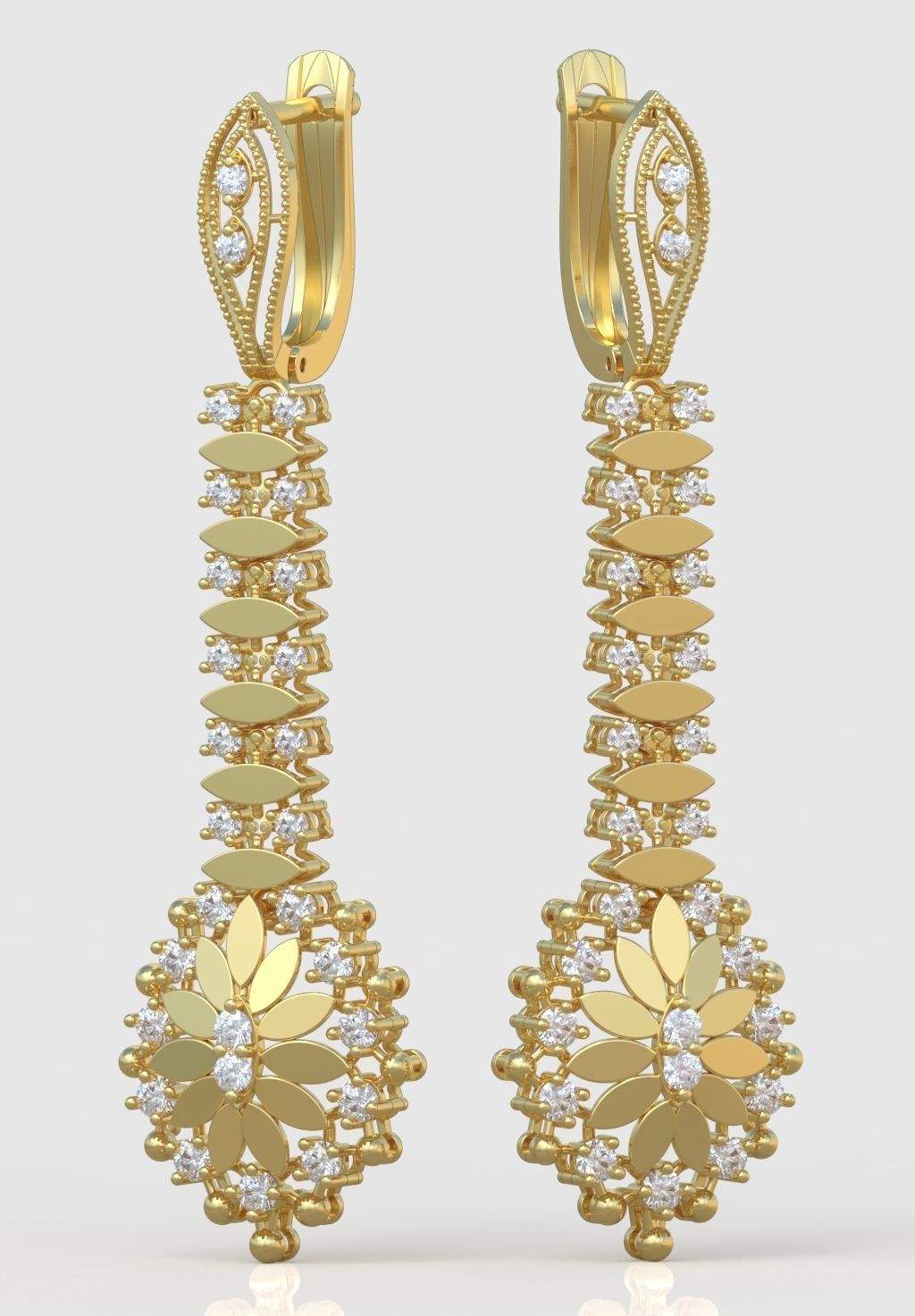 Earring 3D model 3D printable model 0215 3D model 3D printable | CGTrader