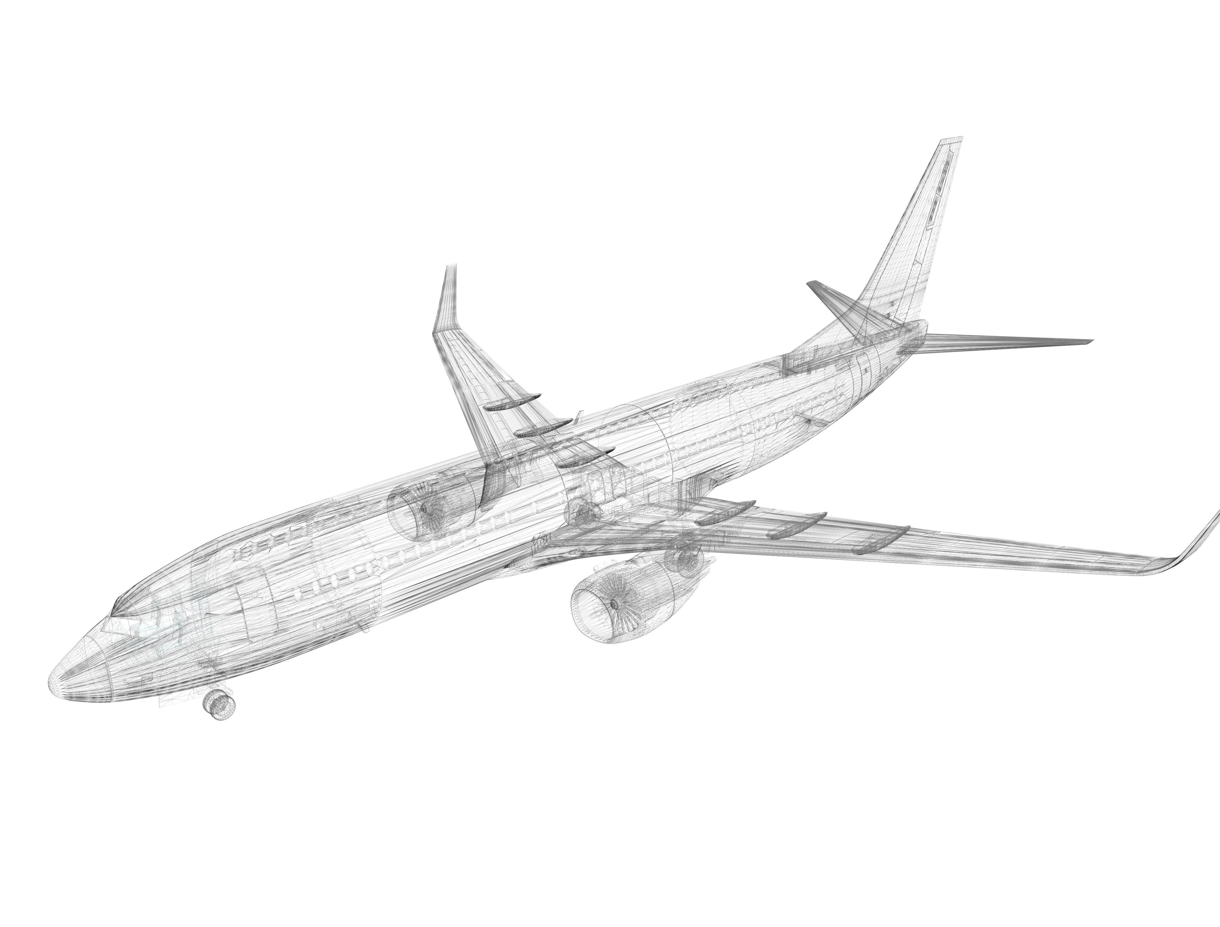 Boeing 737-800 3D model 3D printable | CGTrader