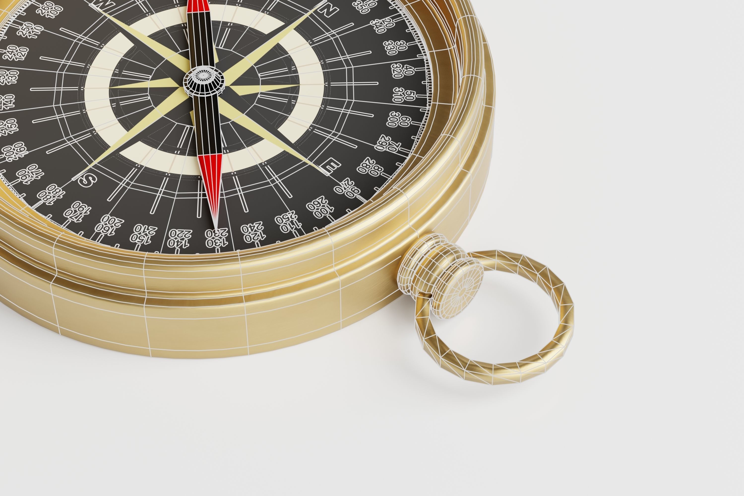 3D model Vintage Pocket Compass VR / AR / low-poly | CGTrader