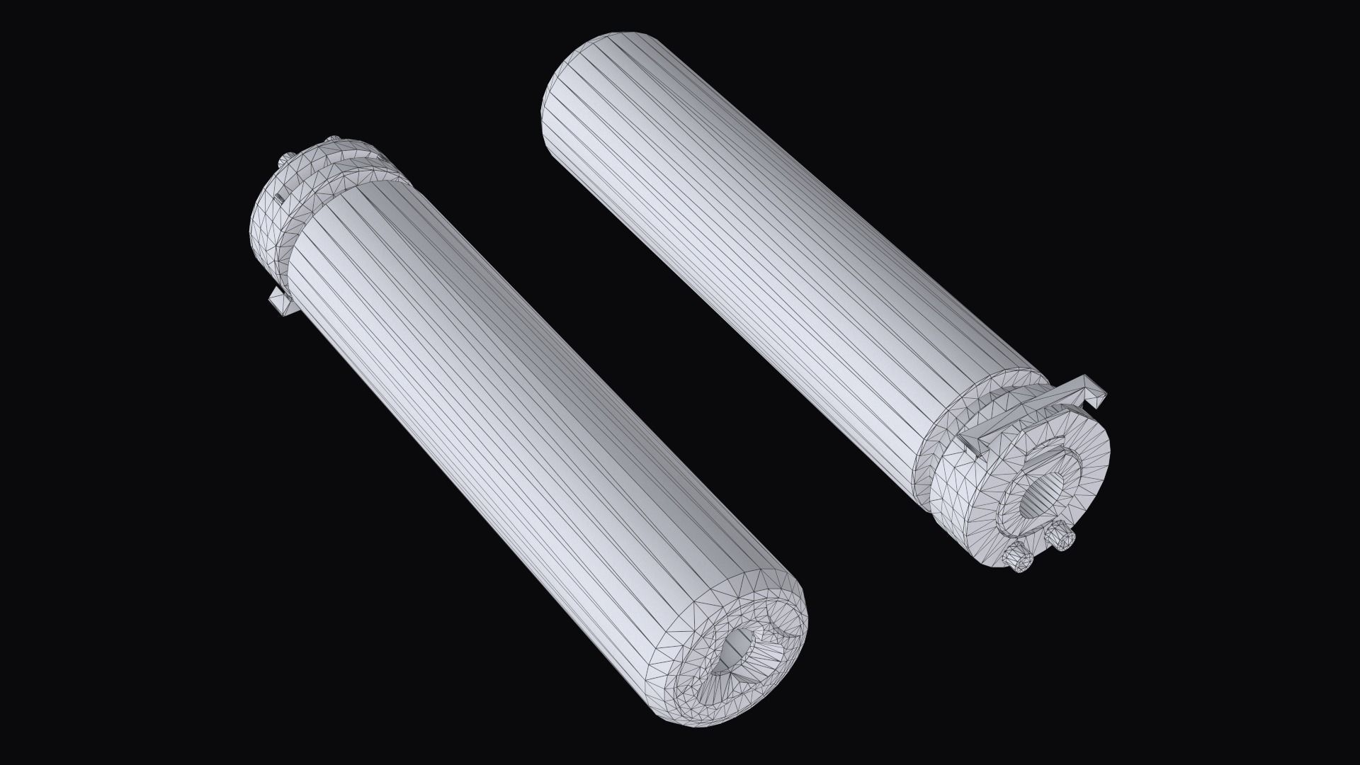 3D model AR-15 Griffin Armament M4SD II silencer VR / AR / low-poly ...