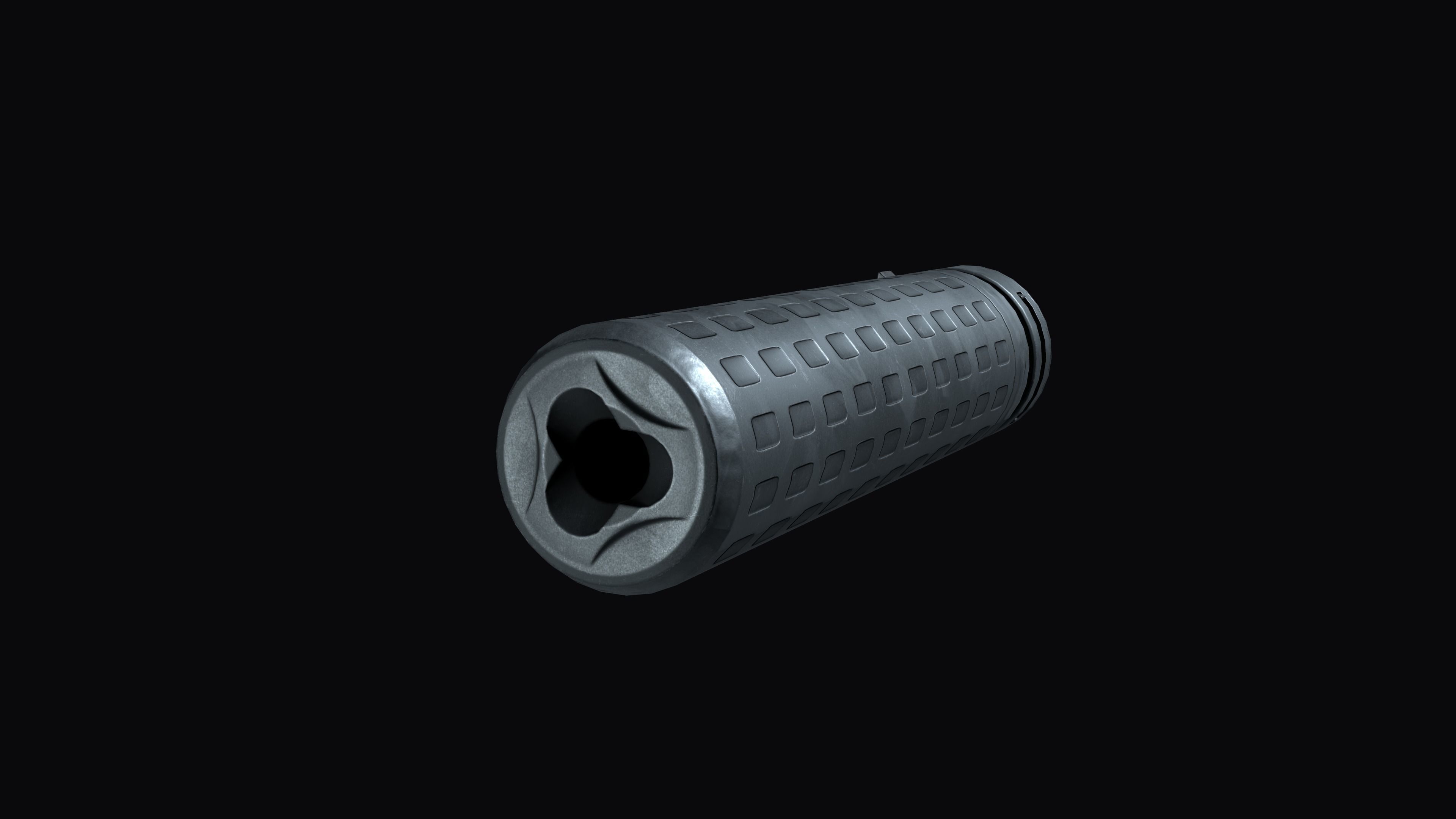 3D model AR-15 Griffin Armament M4SD II silencer VR / AR / low-poly ...