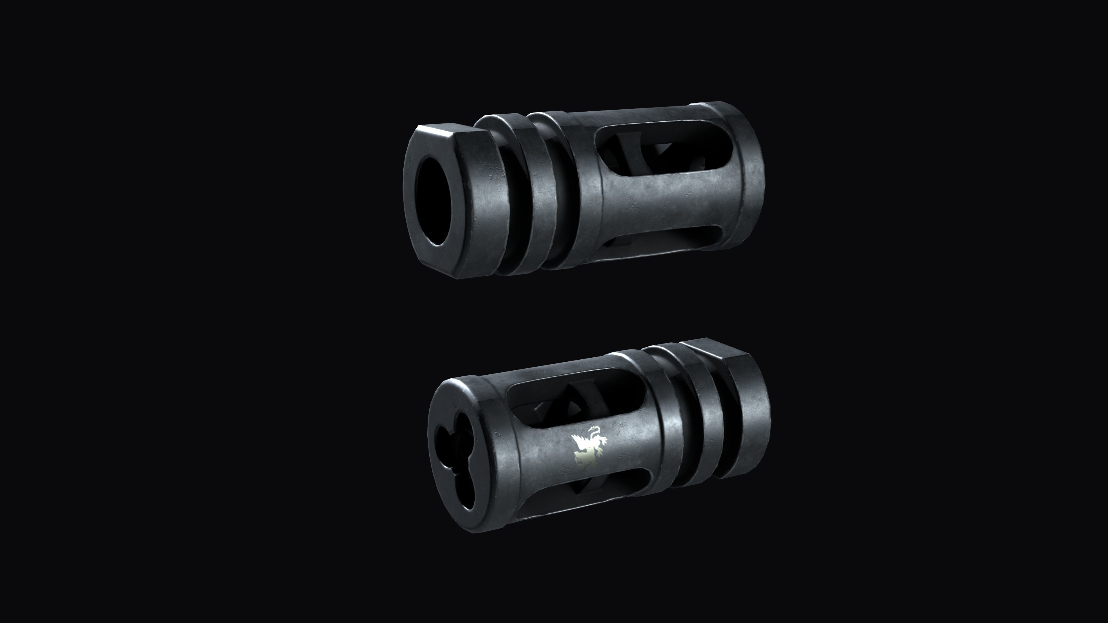 3D model AR-15 Griffin Armament M4SD II silencer VR / AR / low-poly ...