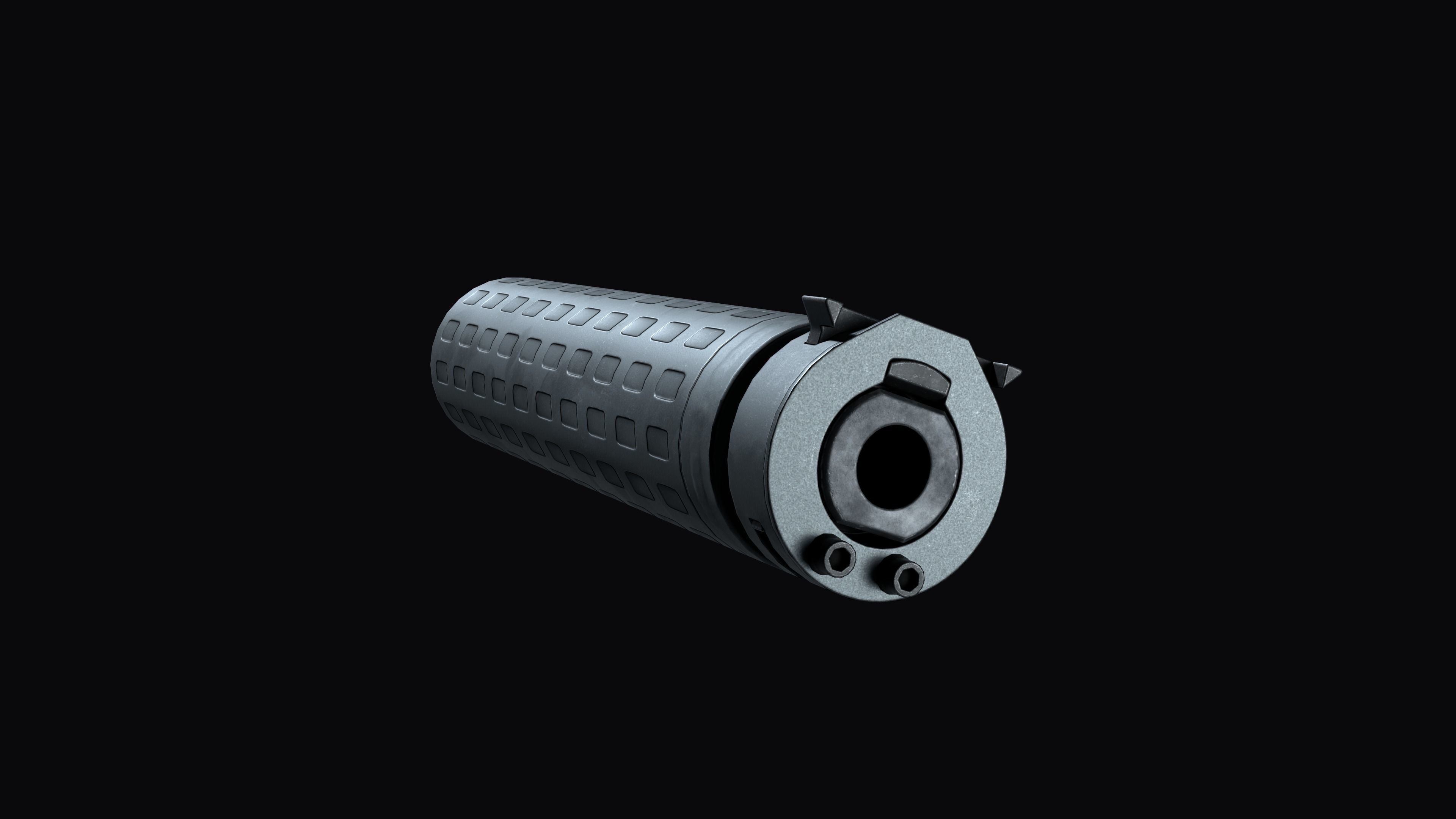 3D model AR-15 Griffin Armament M4SD II silencer VR / AR / low-poly ...
