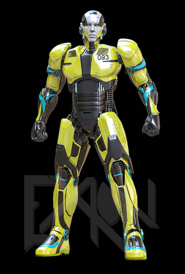 3D model Android Mecha 093 VR / AR / low-poly | CGTrader