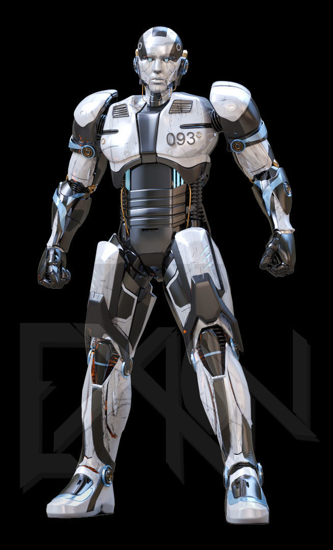 3D model Android Mecha 093 VR / AR / low-poly | CGTrader