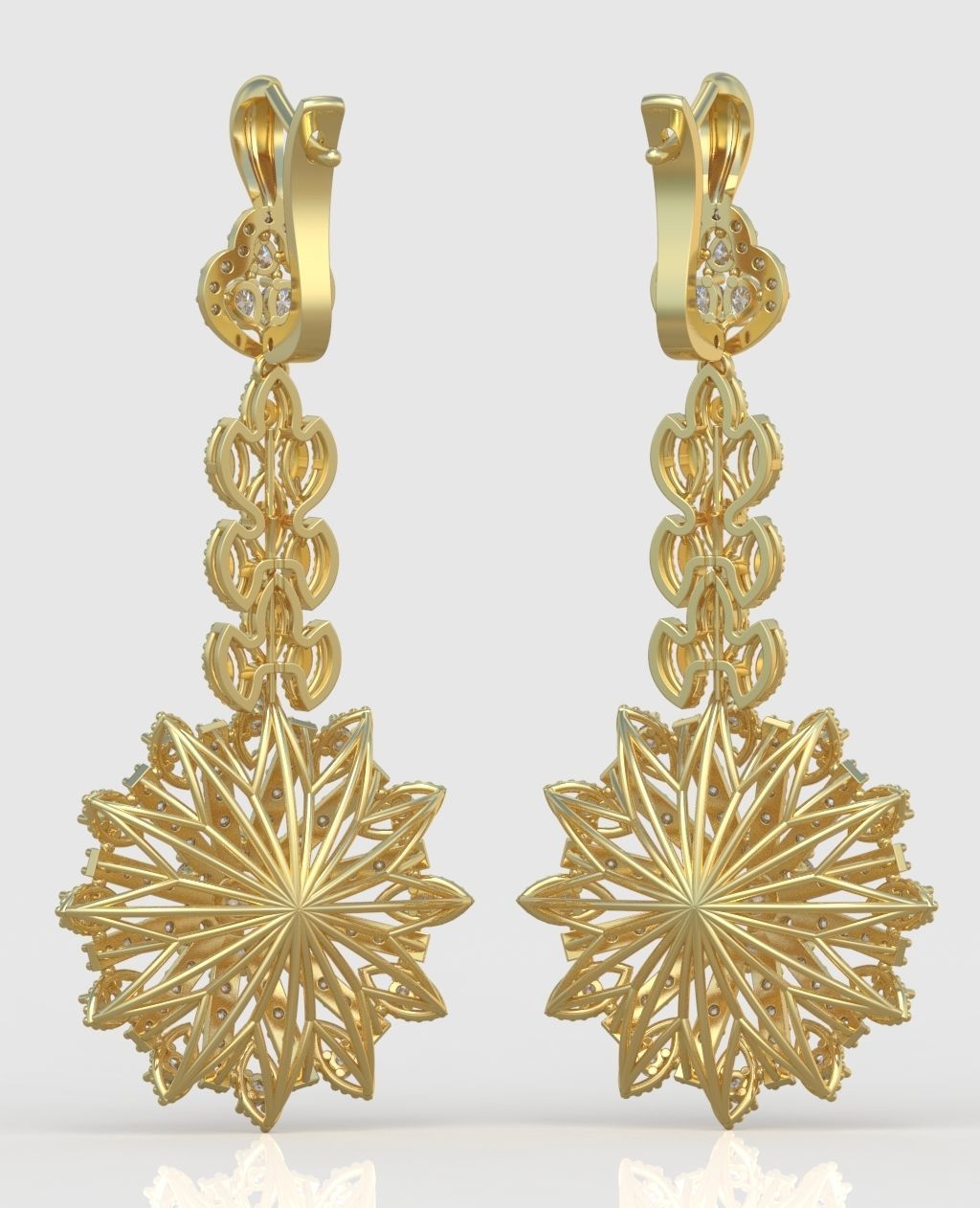 Earring 3D model 3D printable model 0226 9 free 3D model 3D printable | CGTrader